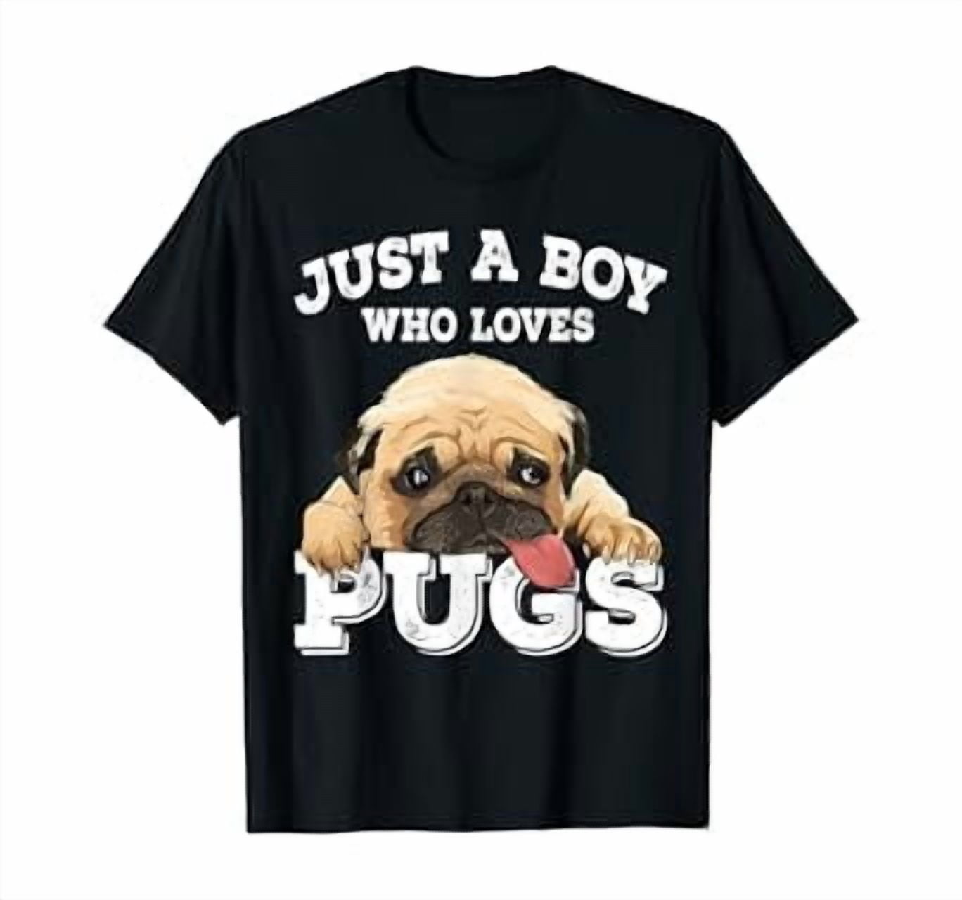Funny Cartoon Pug Dog T-Shirt for Pug Lovers & Pet Enthusiasts ...