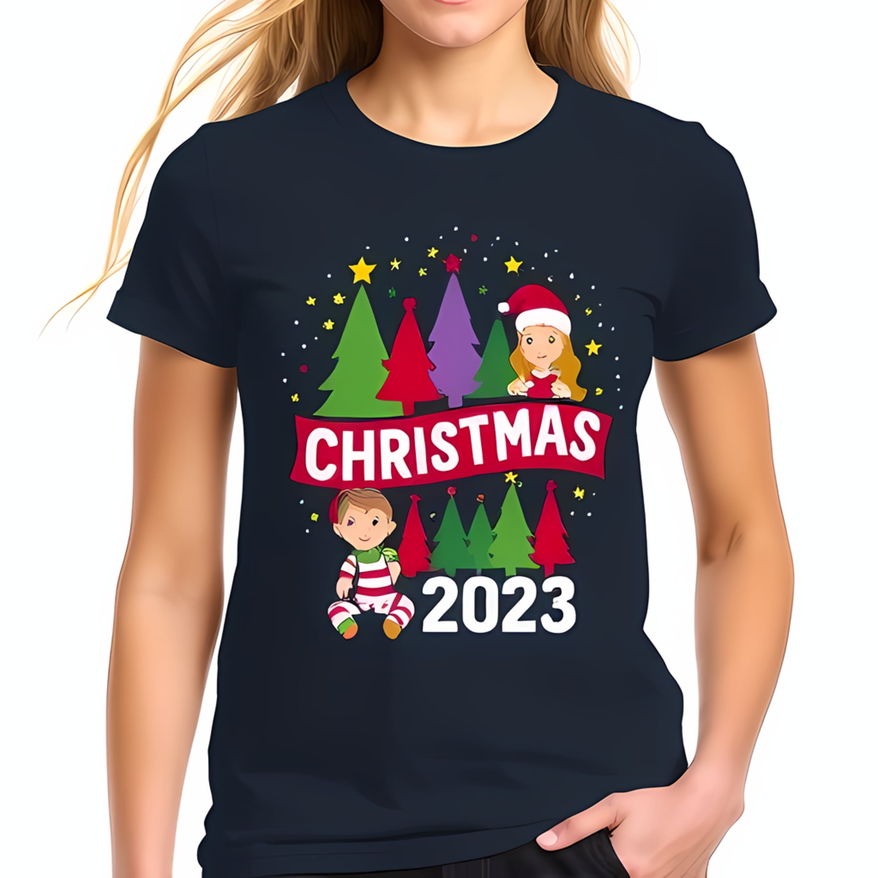 Funny Cartoon School Bus Driver T-Shirt - Navy Blue Cotton Tee with " I ...