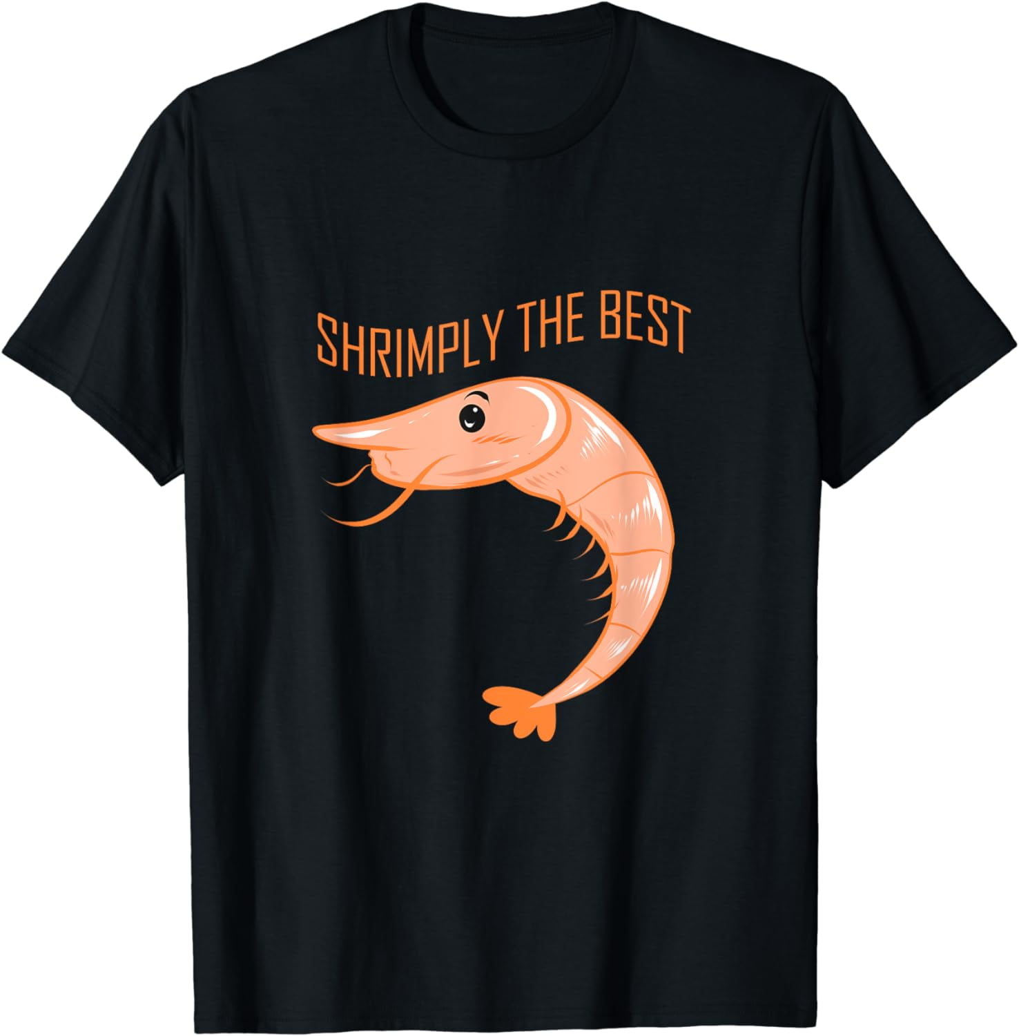 Funny Cartoon Shrimp Lover Seafood for Culinary Chef Prawn T-Shirt ...