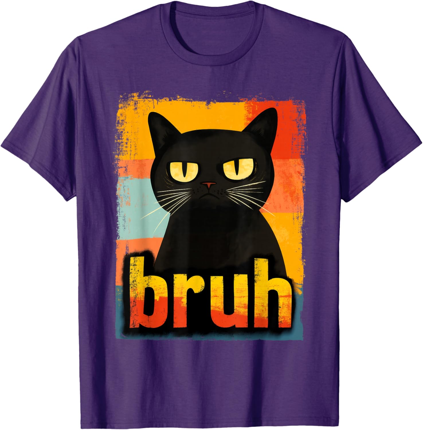 Funny Cat Bruh For Teens Boys Girls Men Women Meme Graphic T-Shirt,Full ...