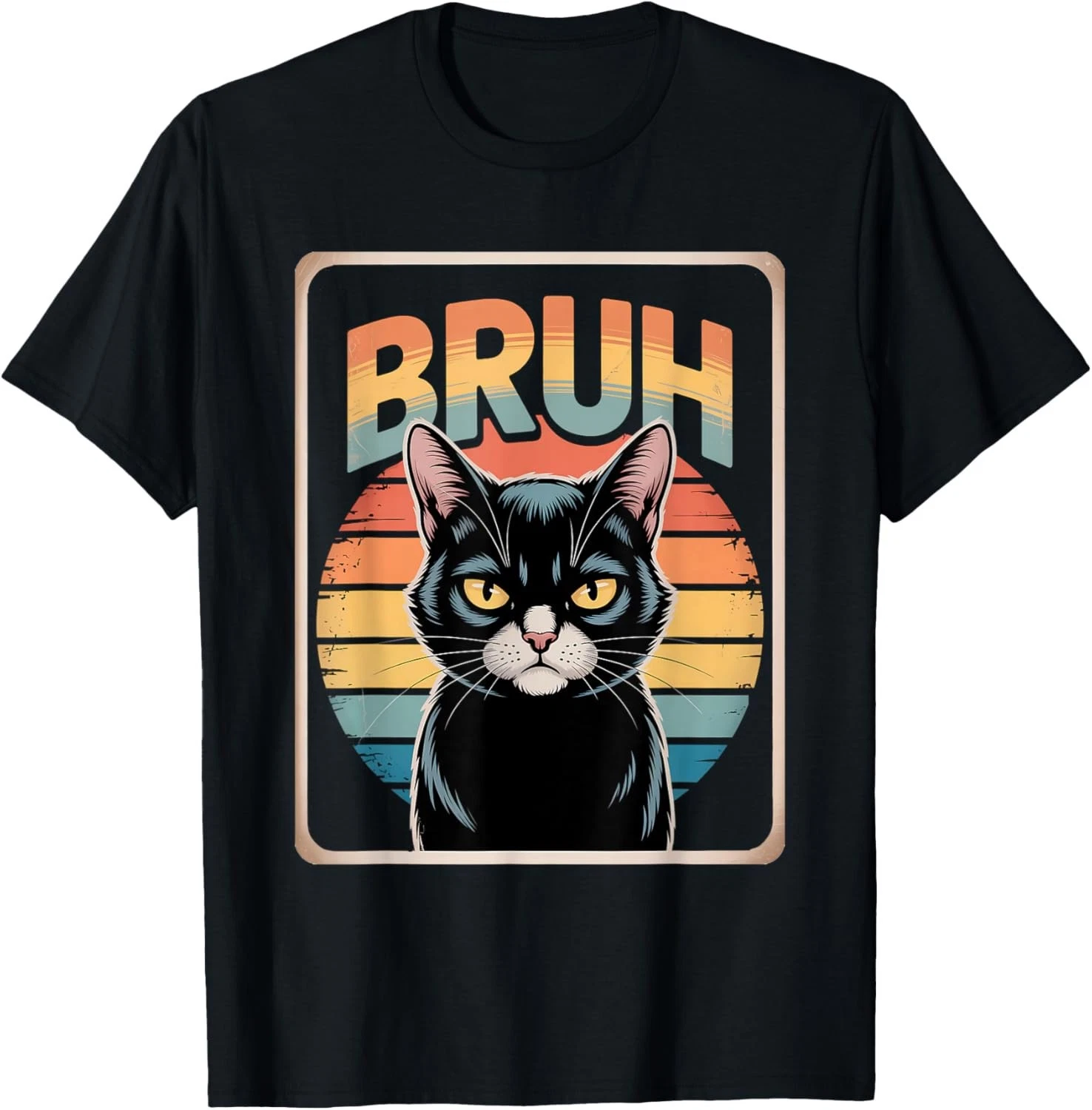 Funny Cat Bruh for Teens Boys Girls Men Women Meme Graphic T-Shirt Gift ...