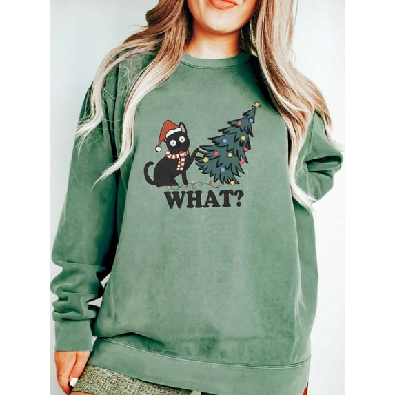 Funny Cat Christmas T-Shirts - Walmart.com