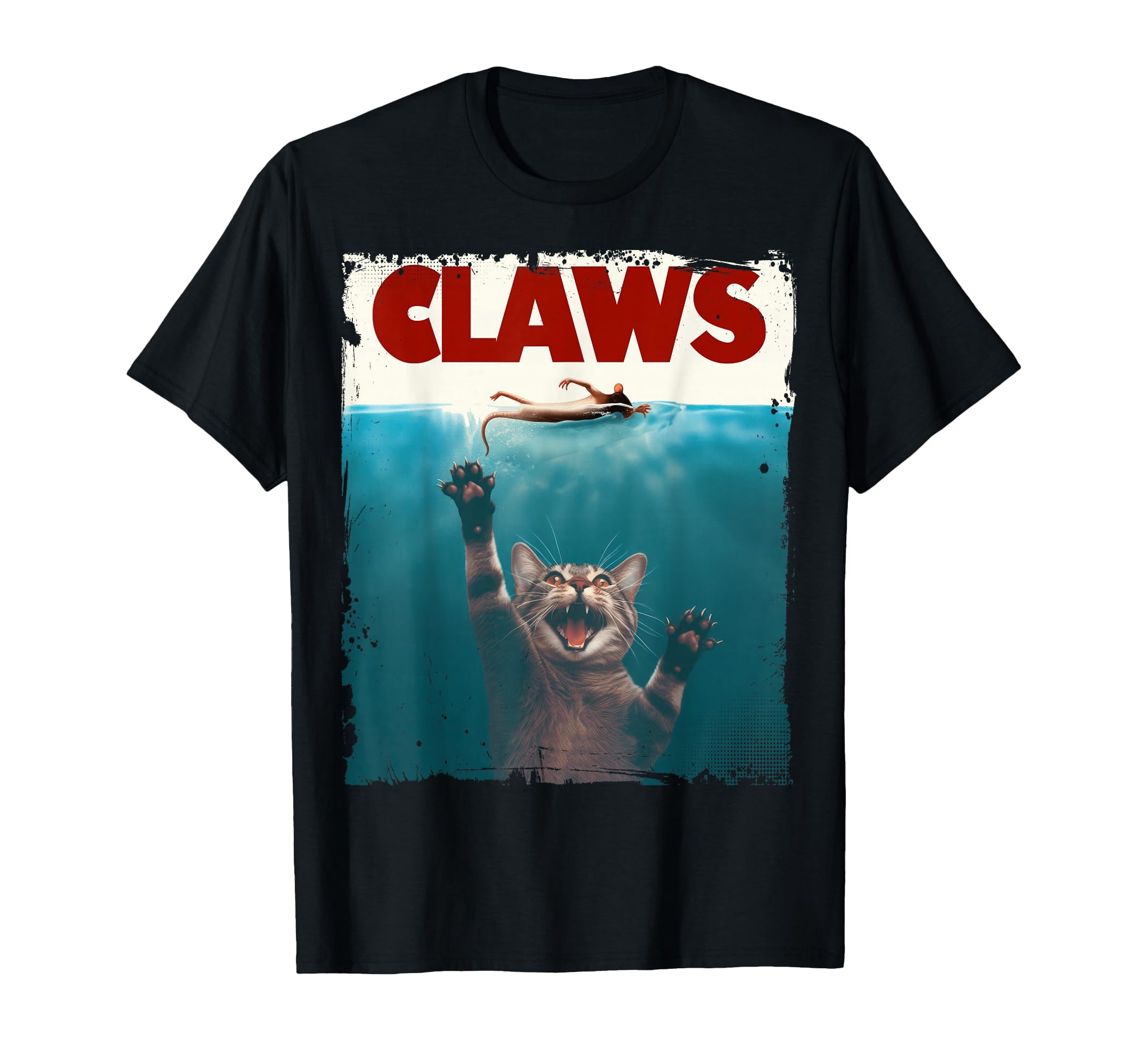 Funny Cat Claws T-Shirt for Animal Lovers - Humorous Cat Parody Design ...