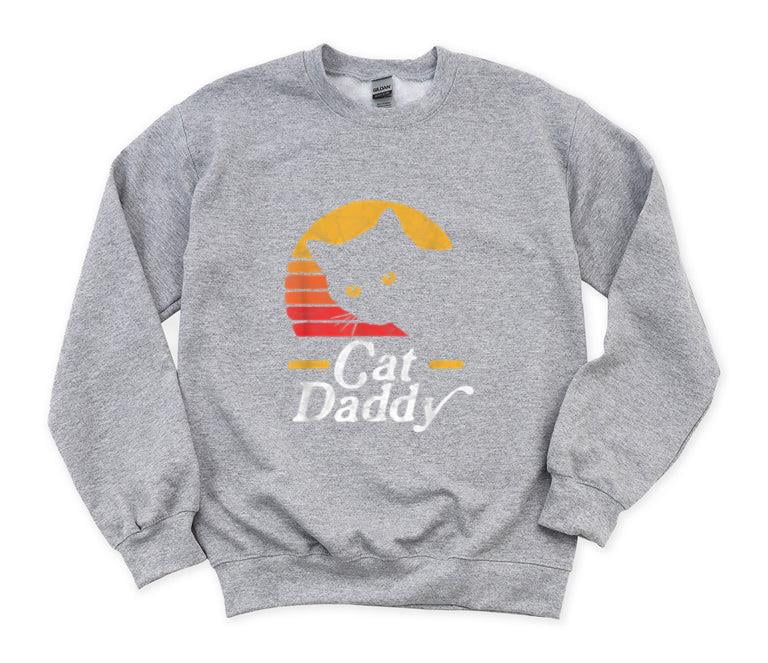Funny Cat Daddy Vintage Eighties Retro Cool Cats Dad Fathers Day Style ...