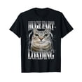 Funny Cat Face T-Shirt with Lightning Effects for Humorous Everyday ...