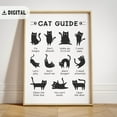 Funny Cat Guide Wallart Cat Colorful Poster Walldecor Cat Definition ...