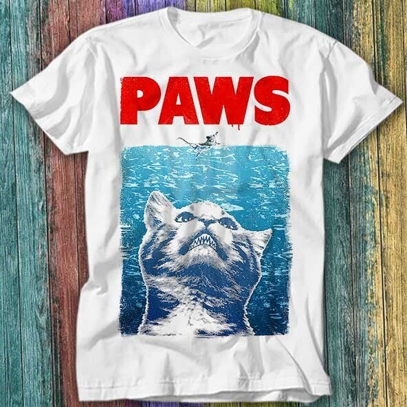 Funny Cat Jaws Paws Kitten Kitty Pet Lover T Shirt Top Tee 224 ...