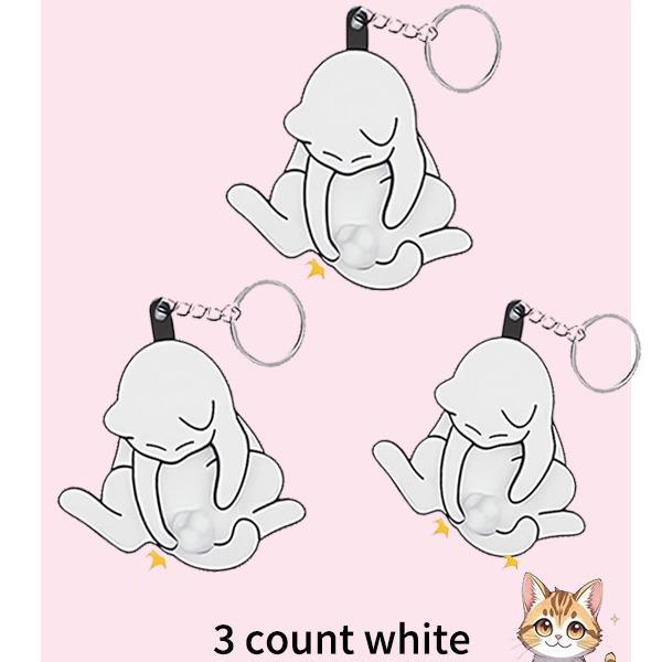 Funny Cat Keychain-3D Printed Cat Stress Relief Fidget Toy Cute ...