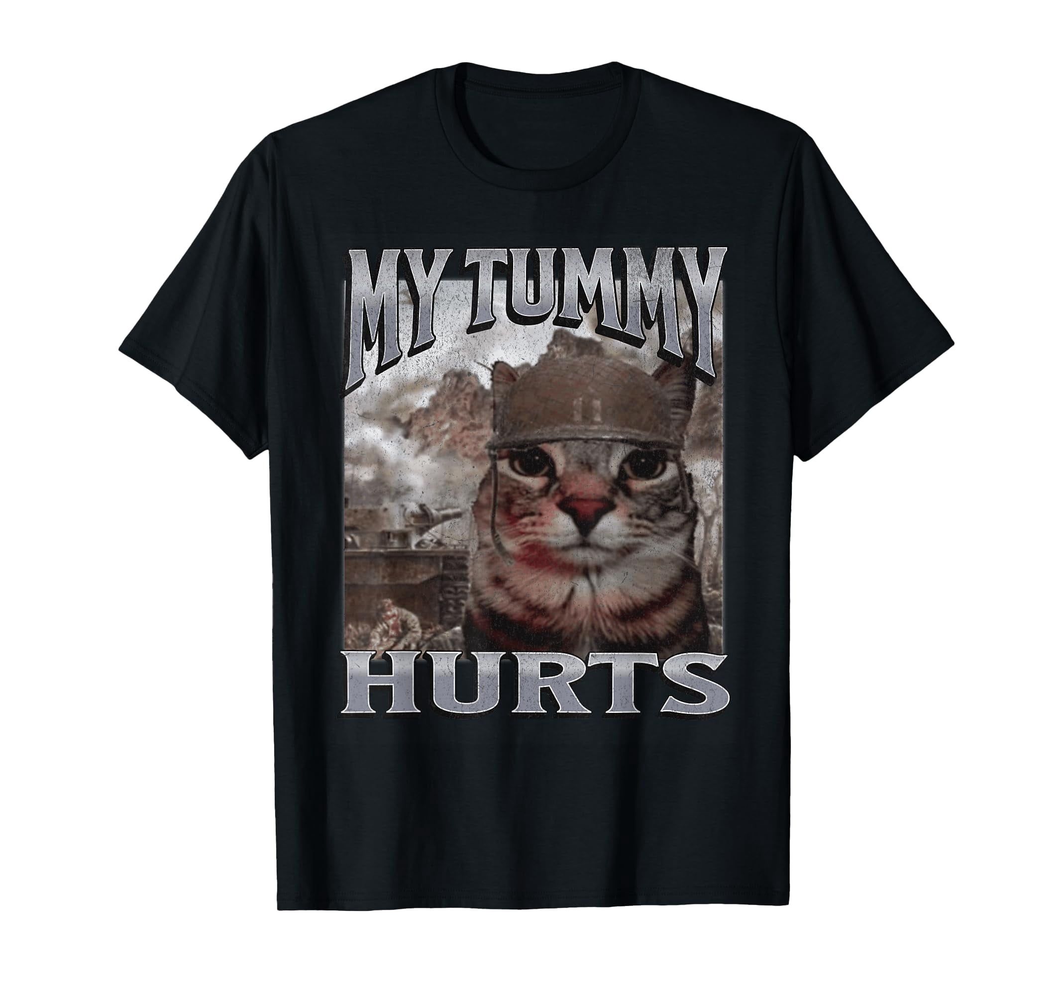Funny Cat Meme Graphic T-Shirt for Humor and Comfort - Walmart.com