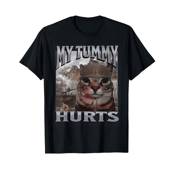 Funny Cat Meme Graphic T-Shirt for Humor and Comfort - Walmart.com