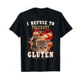 Funny Cat Meme T-Shirt - I Refuse to Tolerate Gluten, Perfect for Cat ...