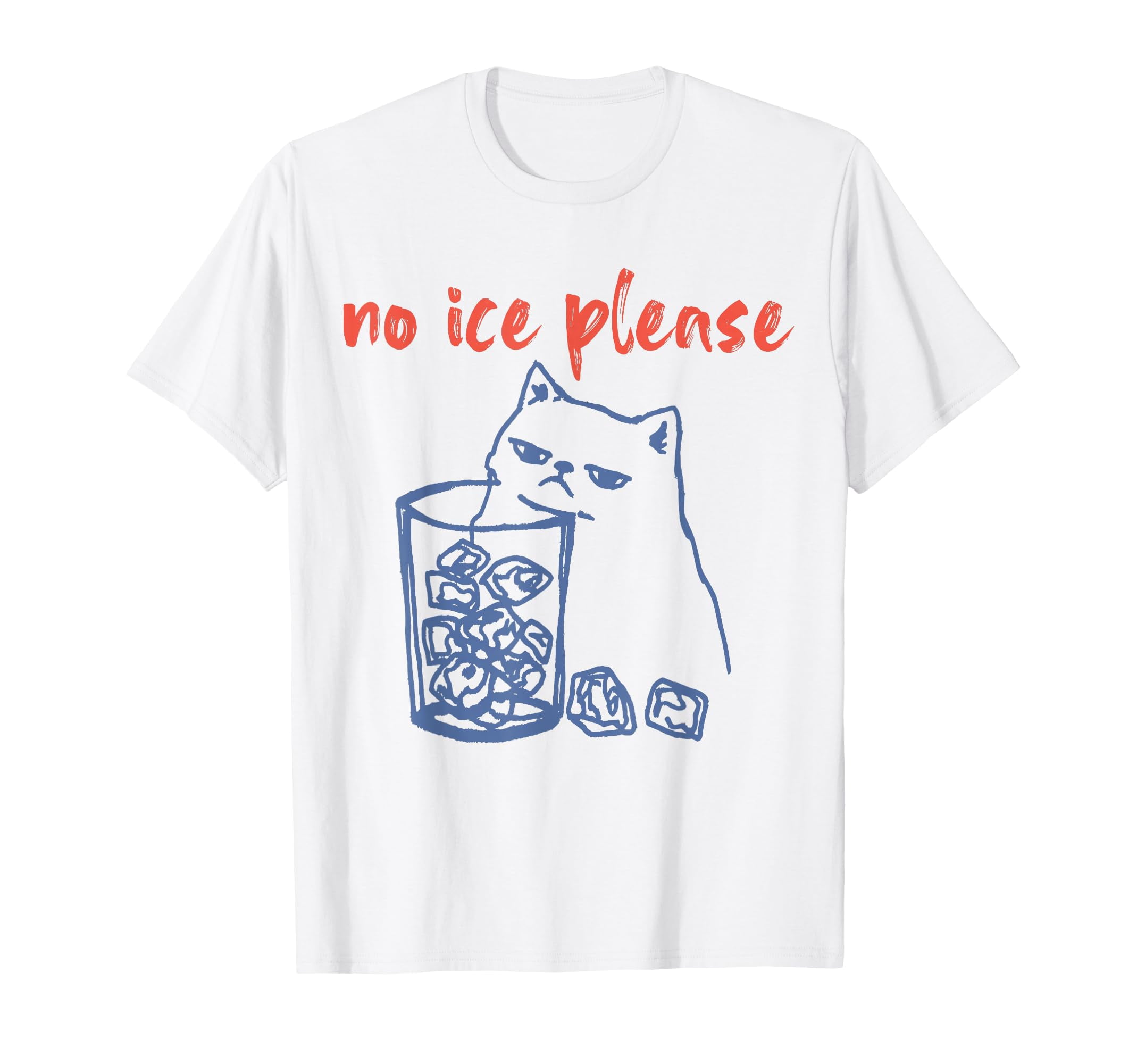 Funny Cat Meme T-Shirt with Discontent Cat Illustration for Humor ...