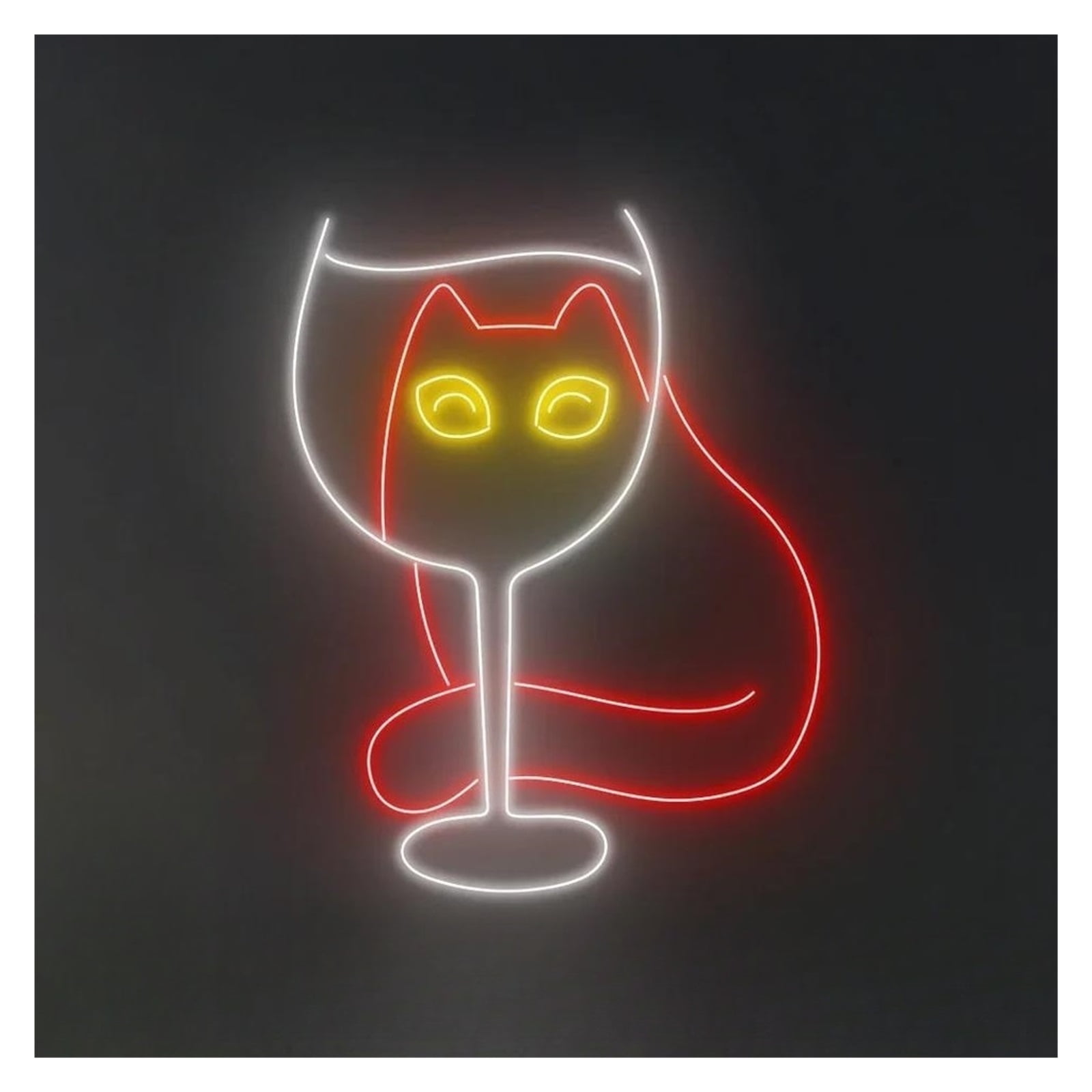 Funny Cat Neon Sign Kids Bedroom Animal Wall Art Decor Pet Shop Party ...