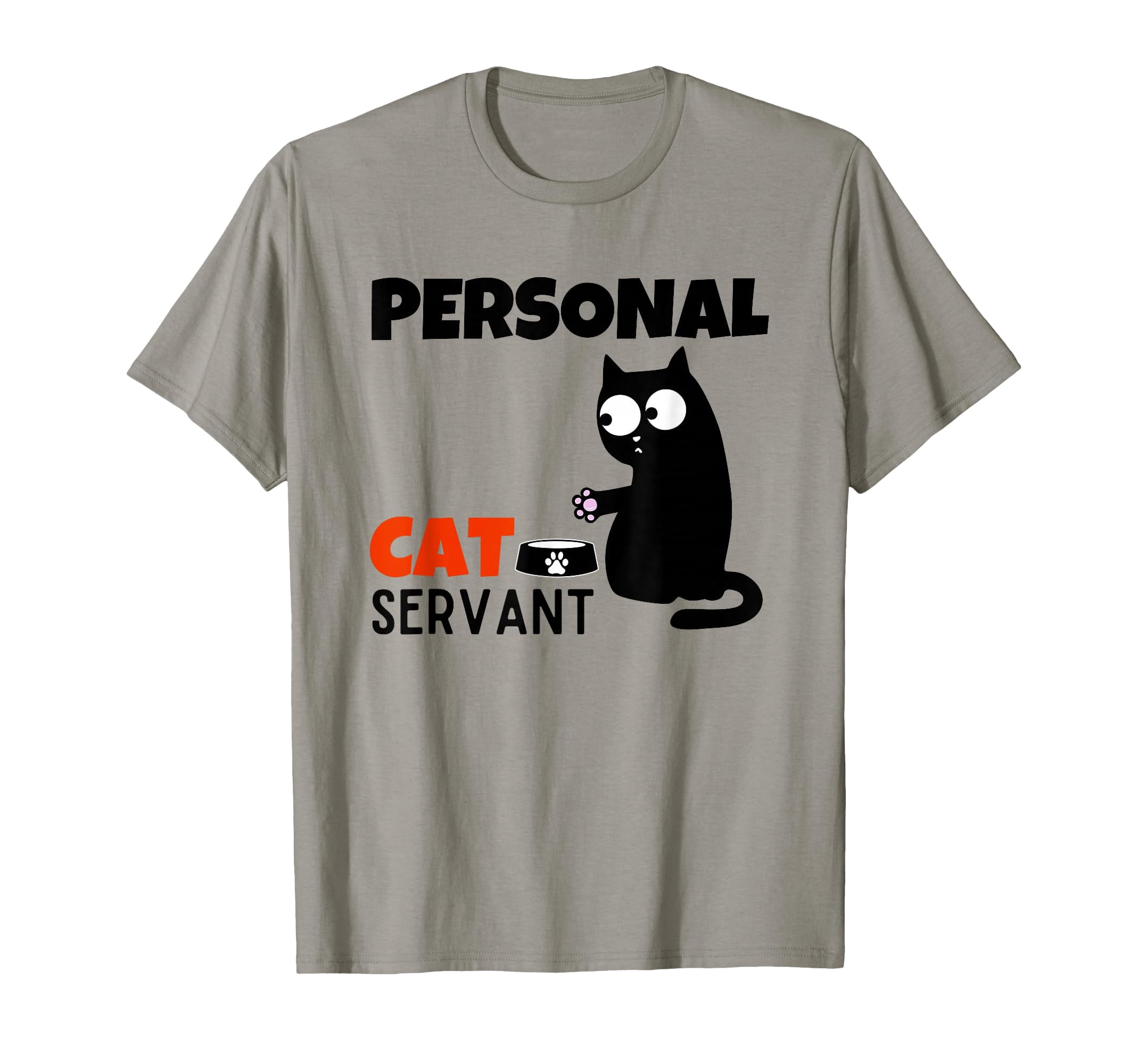 Funny Cat Owner Quote Cartoon Cat T-Shirt for Cat Lovers and Pet ...