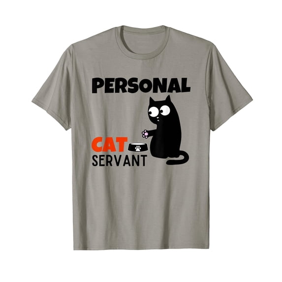 Funny Cat Owner Quote Cartoon Cat T-Shirt for Cat Lovers and Pet ...