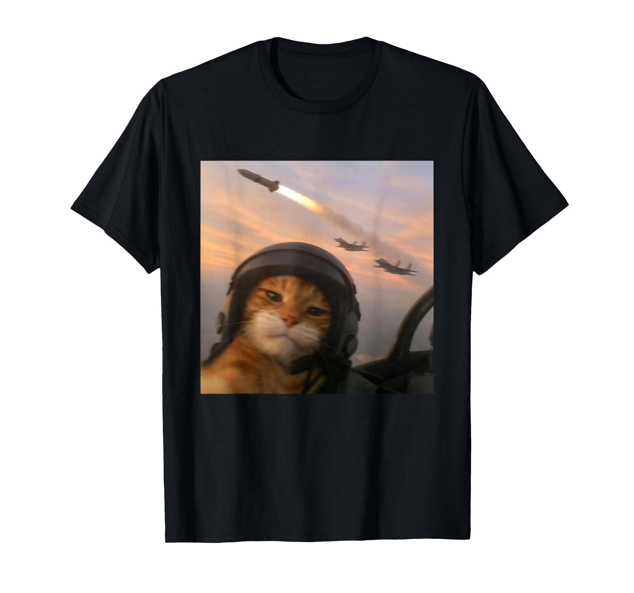Funny Cat Pilot T-Shirt for Meme Lovers - Humorous Gen Z Humor Design ...