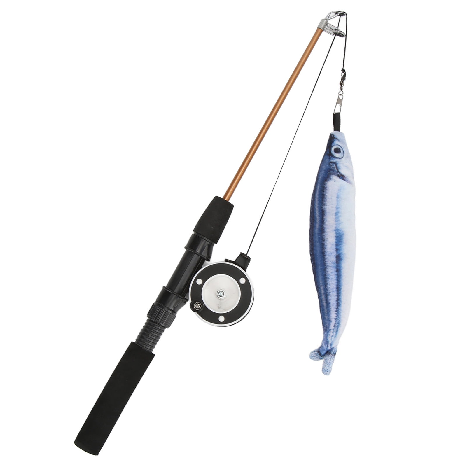 Funny Cat Stick Interactive Funny Cat Toys Fish Telescopic Cat Stick ...