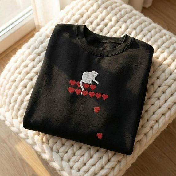 Funny Cat Sweatshirt, Video Game Sweater, Gamer Couples Crewneck ...