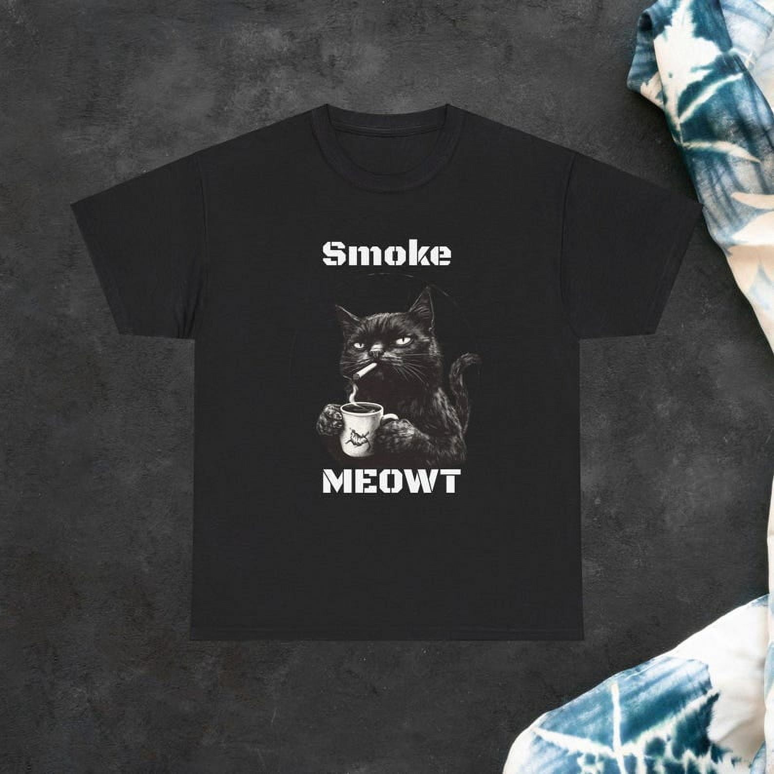 Funny Cat T-Shirt Smoking Shirt NLE Choppa Refference Perfect Gift For ...