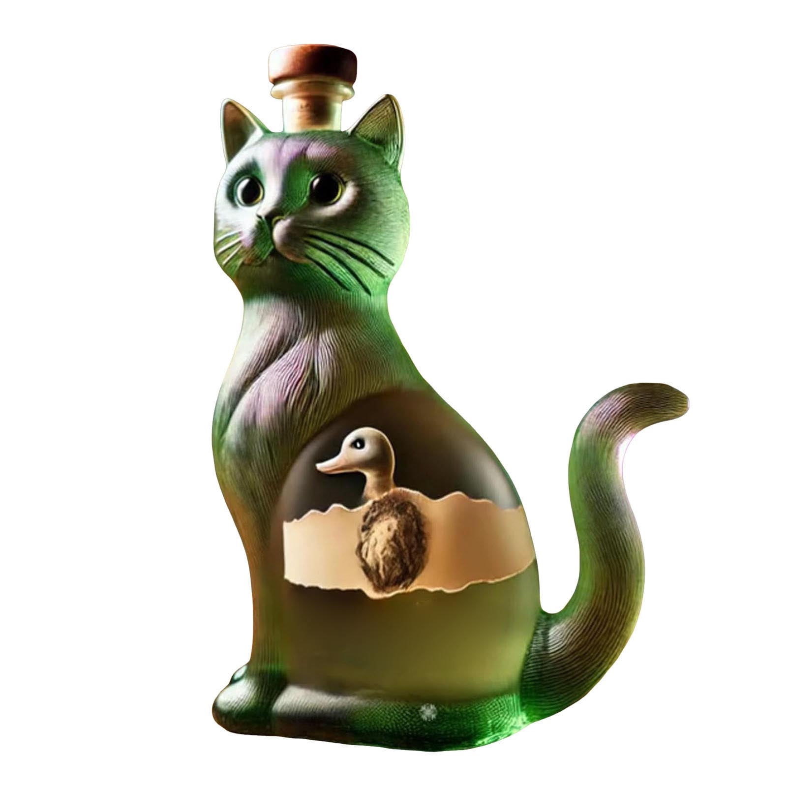 Funny Cat Bottle, Unique Cat Glass,Animal Decanter, Home Bar Decoration ...