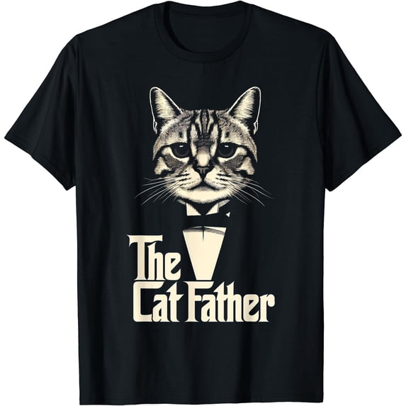 Funny CatFather Mens Cat Dad T-Shirt Gift for Feline Lovers - Walmart.com