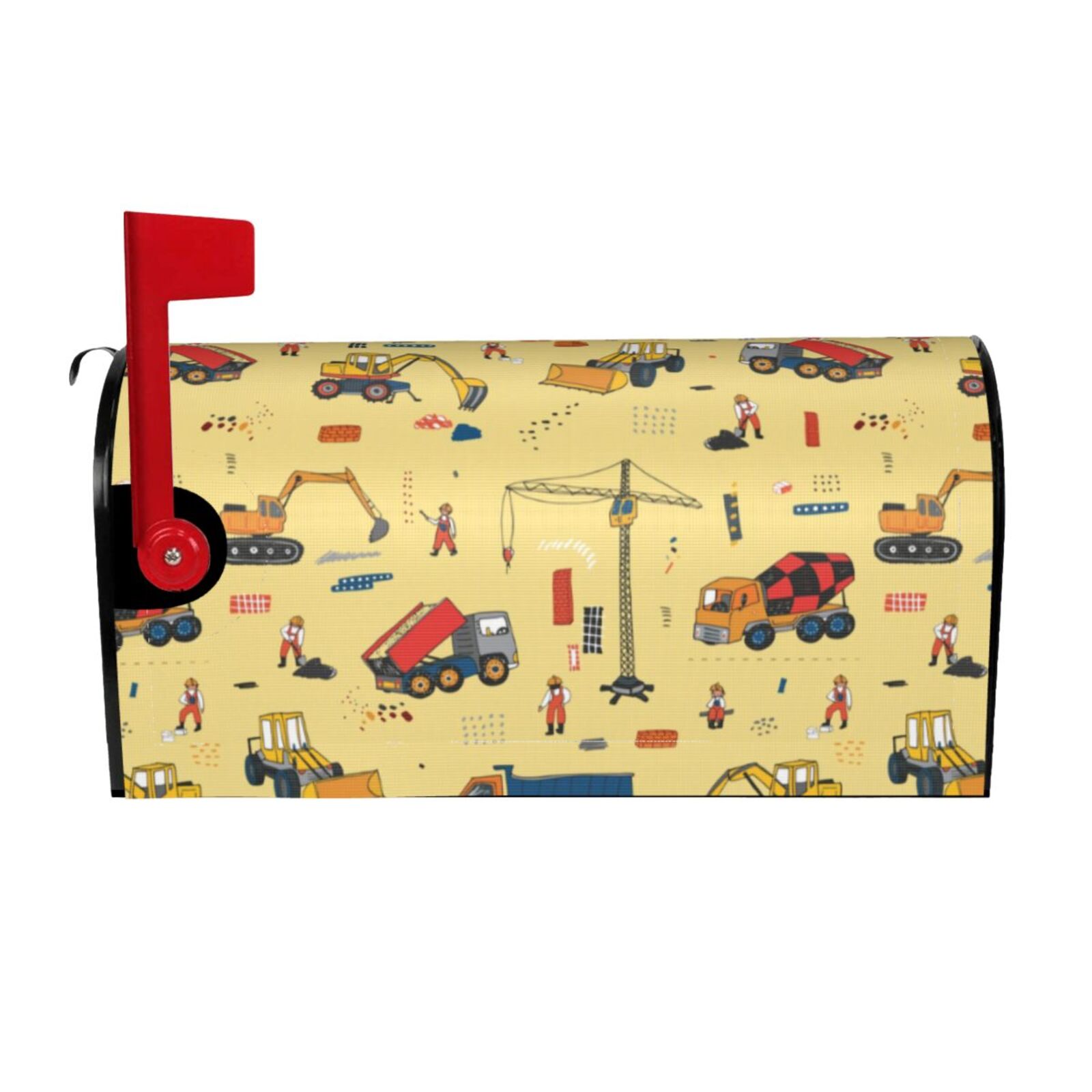 Funny Caterpillar Truck Tractor (4) Magnetic Mailbox Cover Post Box For ...