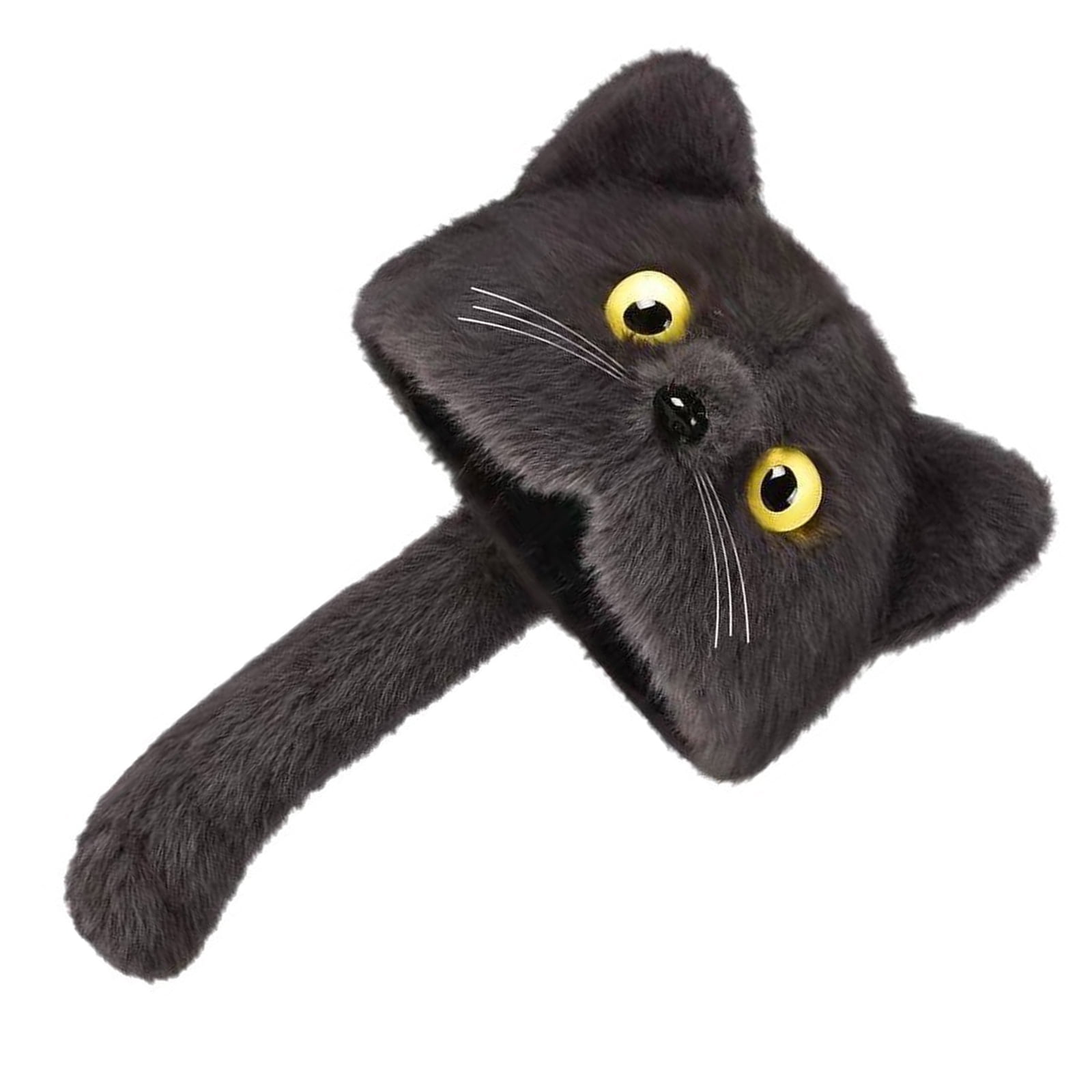 Funny Cats Ears Plush Hat Winter Fleece Hat For Adults Kids Soft Warm ...