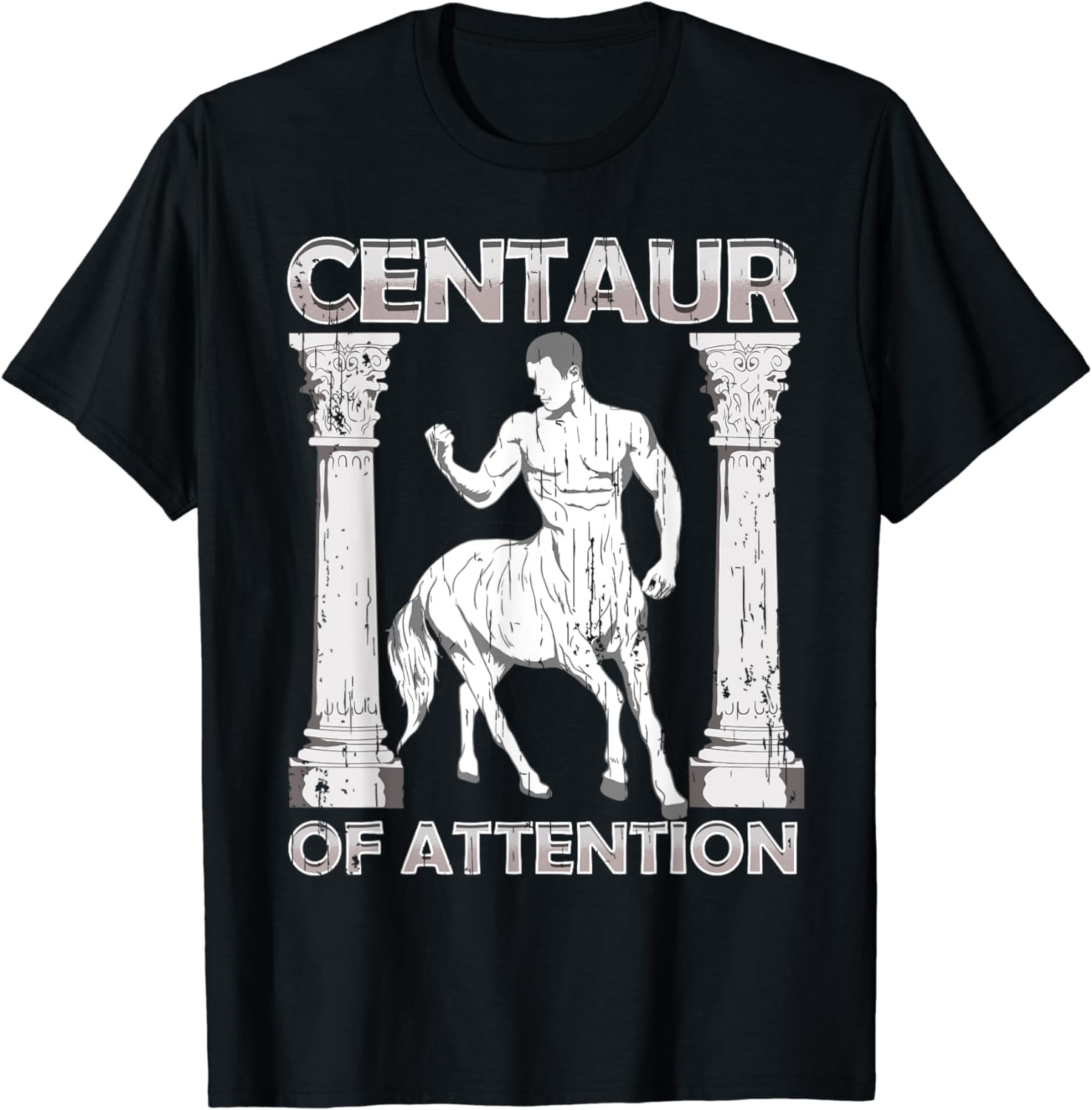 Funny Centaur of Attention Pun Greek Mythology Fantasy T-Shirt - Walmart.com