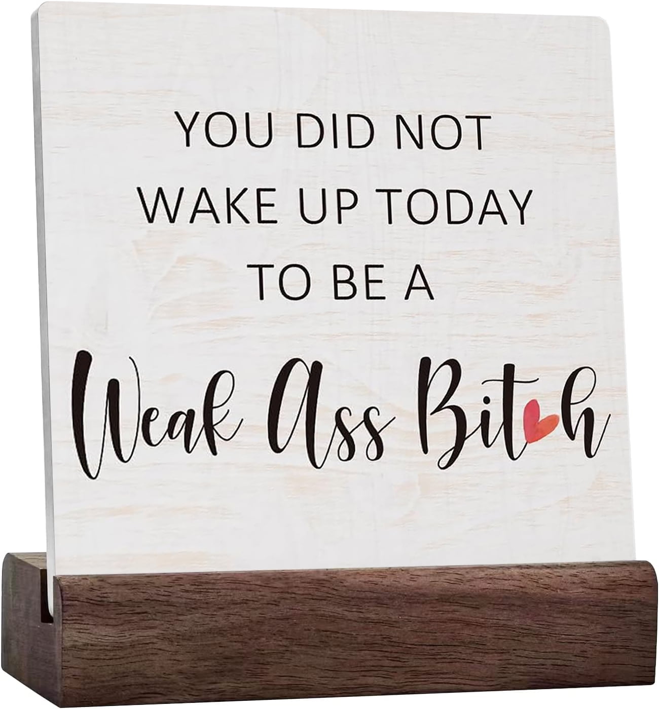 Funny Ceramic Table Sign Decorative Motivational Quotes Farmhouse Sign ...