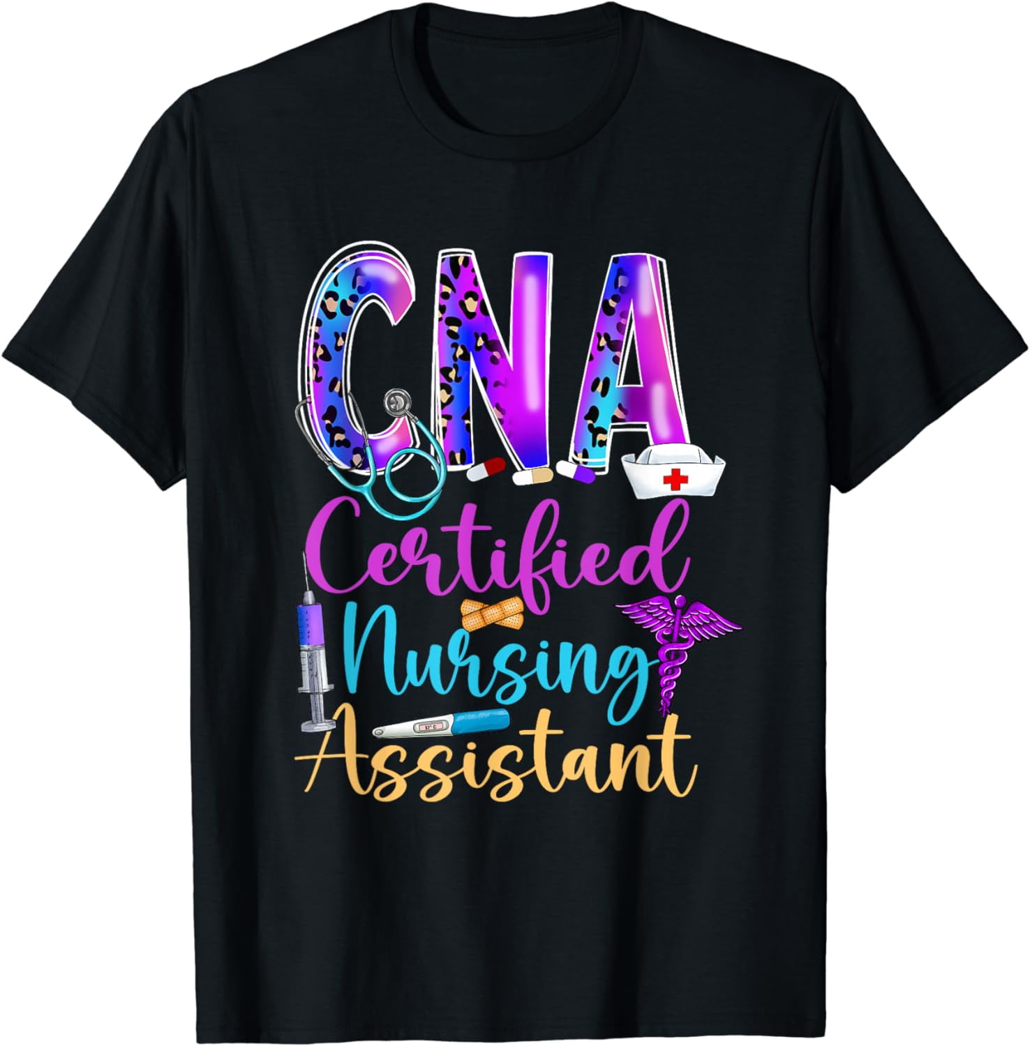 Funny Certified Nursing Assistant CNA Squad Women Nurses T-Shirt ...