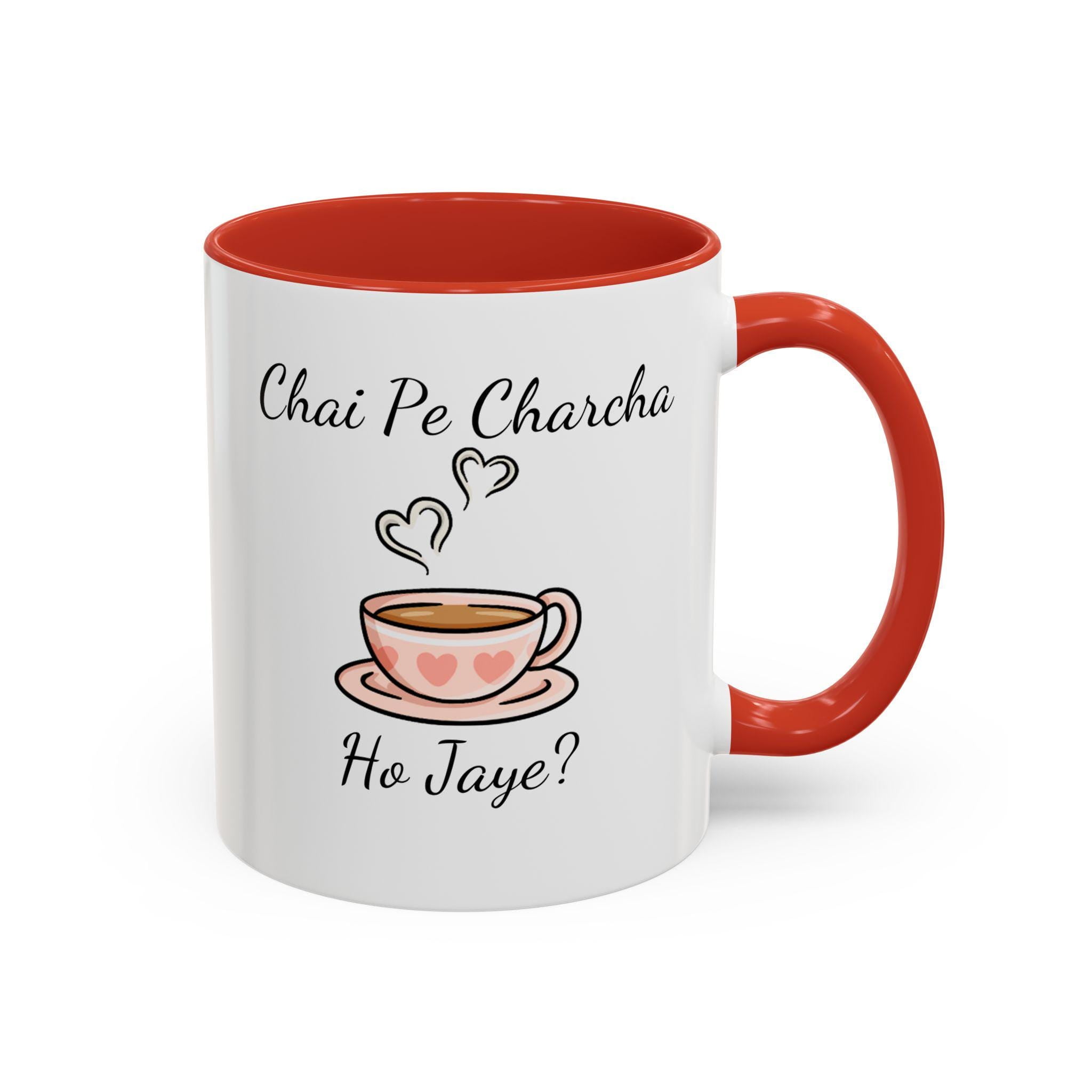 Funny Chai Pe Charcha Mug, Accent Coffee Cup, Indian Pakistani Punjabi Tea - Walmart.com