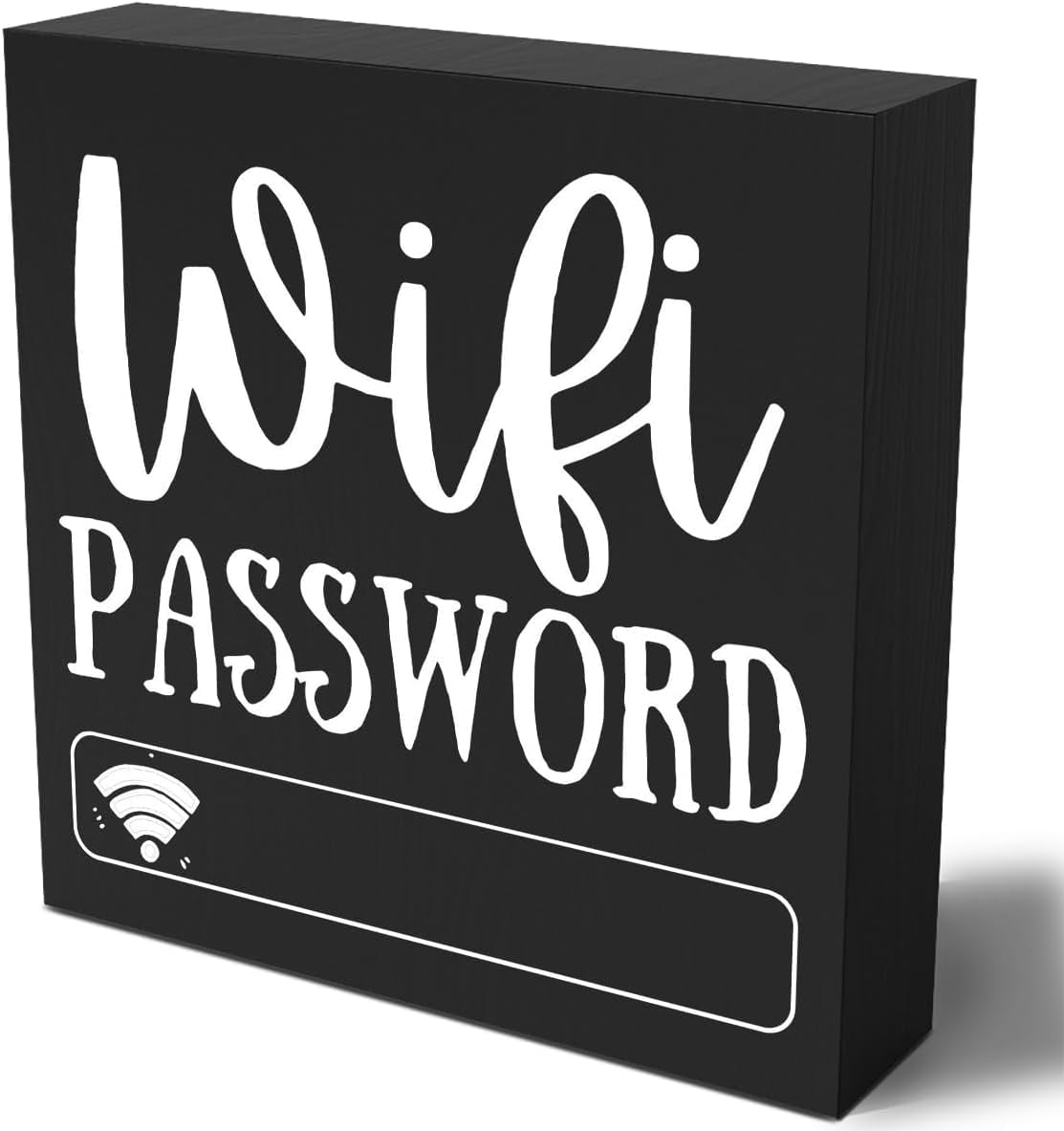 Funny Chalkboard Wifi Wooden Box Sign Plaque Wifi Password Wood Box ...