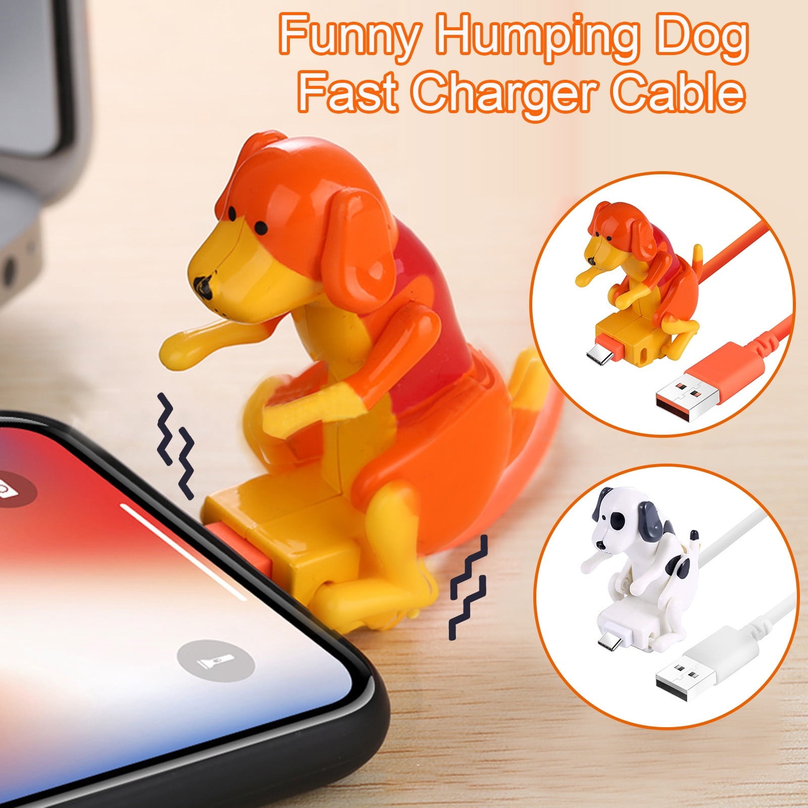 Funny Charging Cable under $5! Xqxayjr Funny Dog Charger Cable, Humping ...