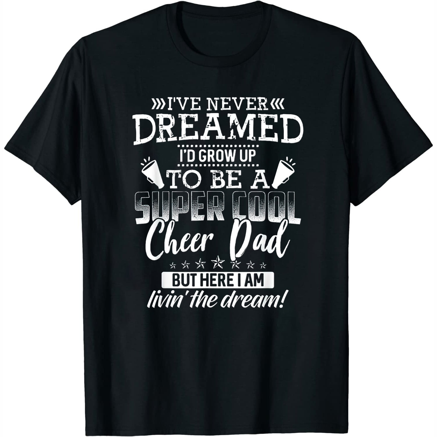 Funny Cheerleading Dad Cheer Dad Cheerleading Fathers Day T-Shirt ...