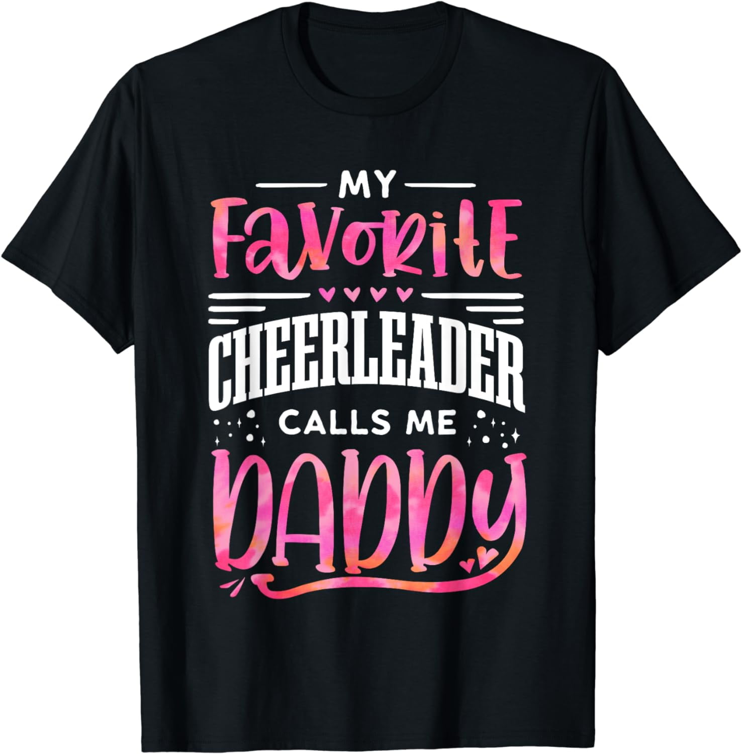 Funny Cheerleading Dad Father Tie Tie Dye Cheer Dad T-Shirt - Walmart.com