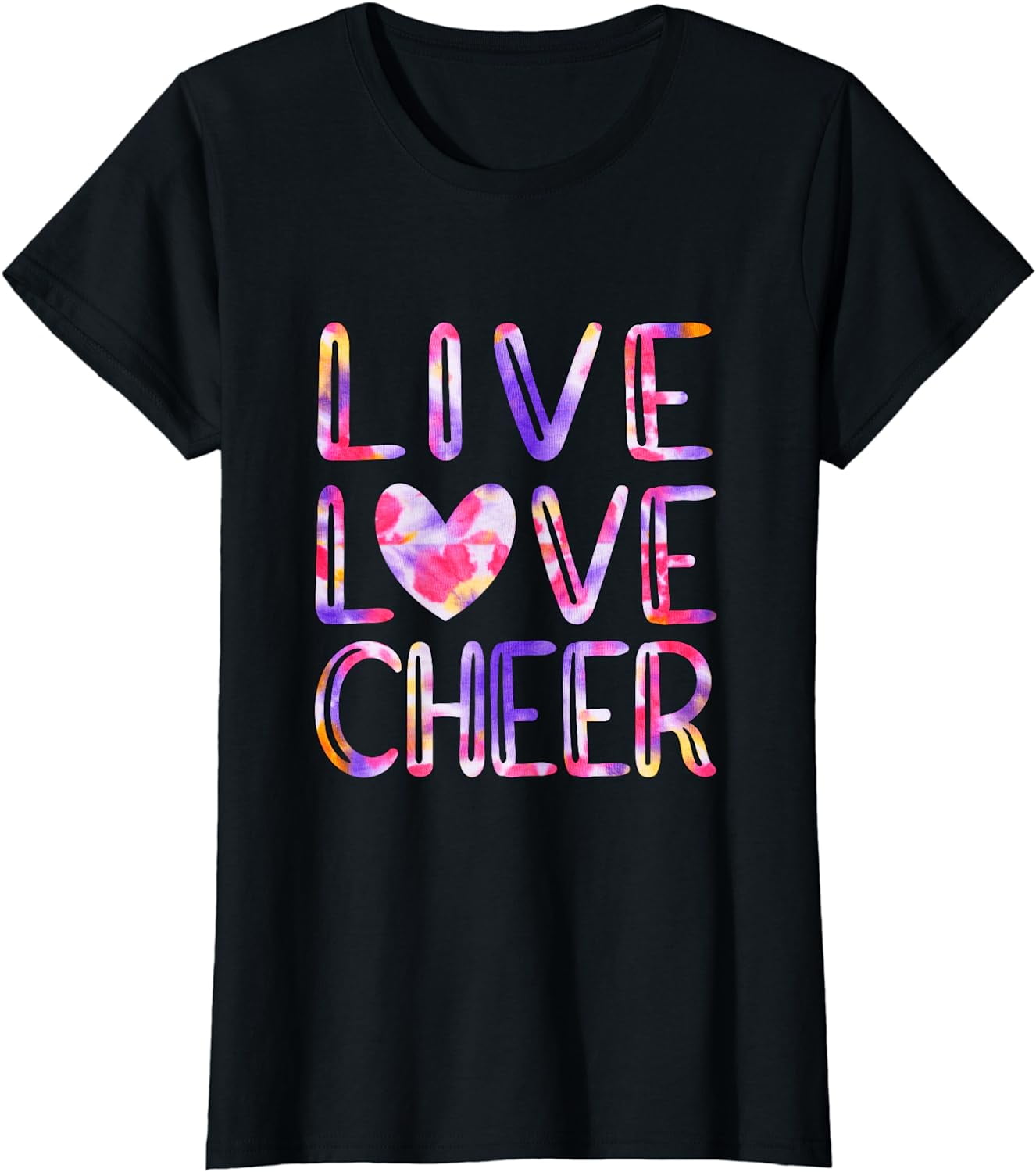 Funny Cheerleading Tie Dye Cheer Girls Love Cheer Mom T-Shirt - Walmart.com