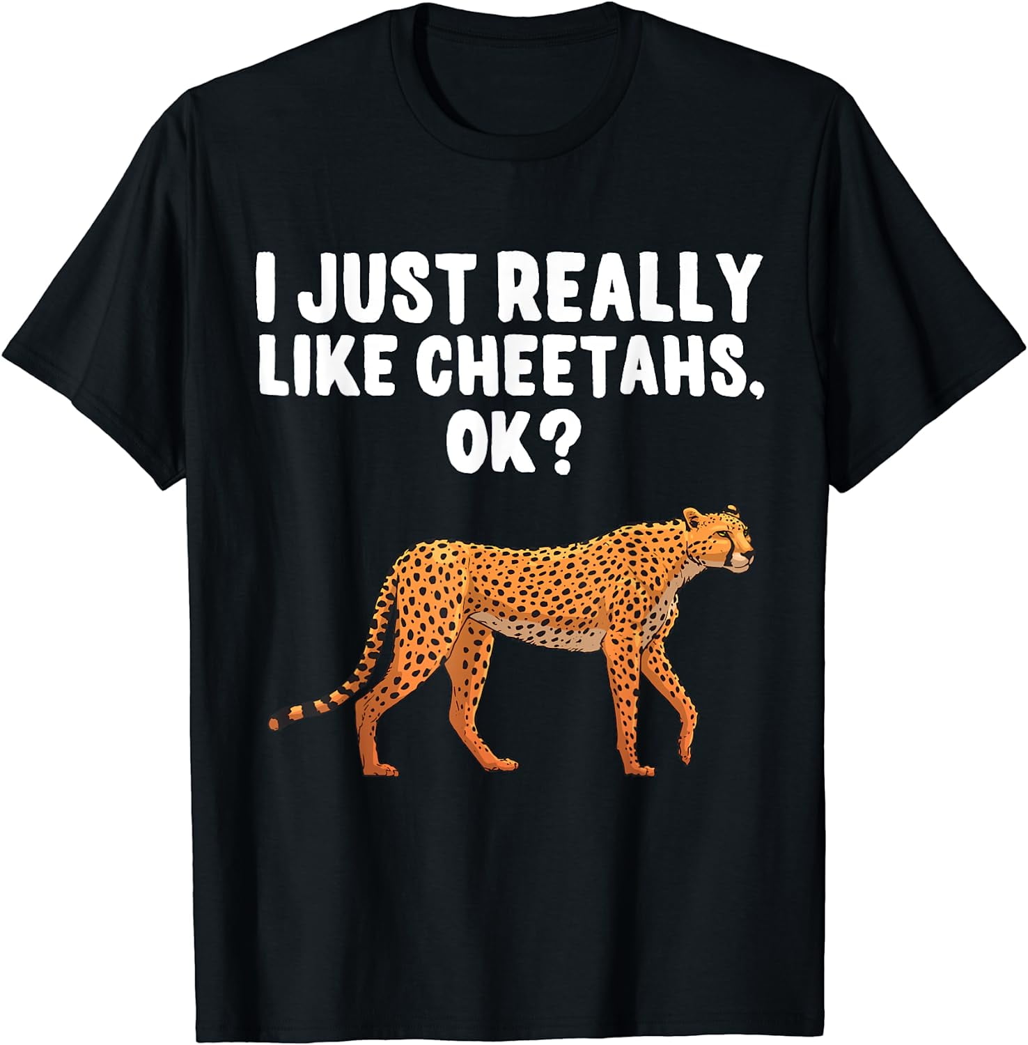Funny Cheetah Design For Boys Girls Leopard Wildlife Safari T-Shirt ...