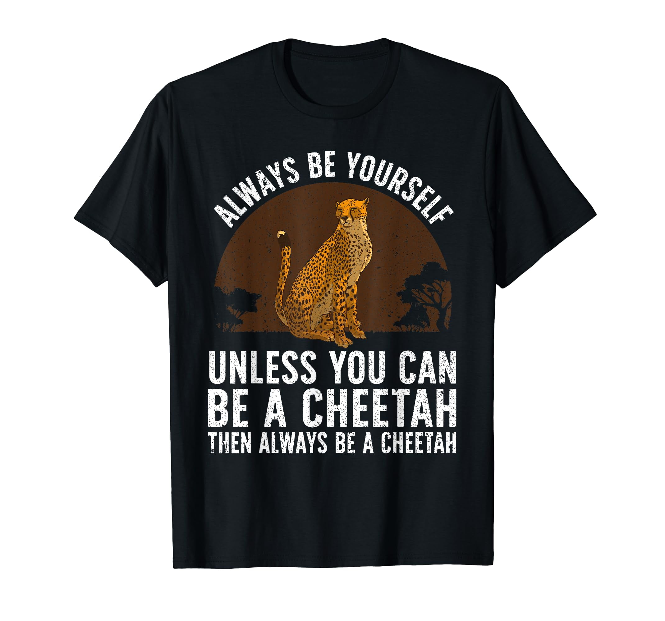 Funny Cheetah Design For Men Women Boys Girls Cheetah Lover T-Shirt ...