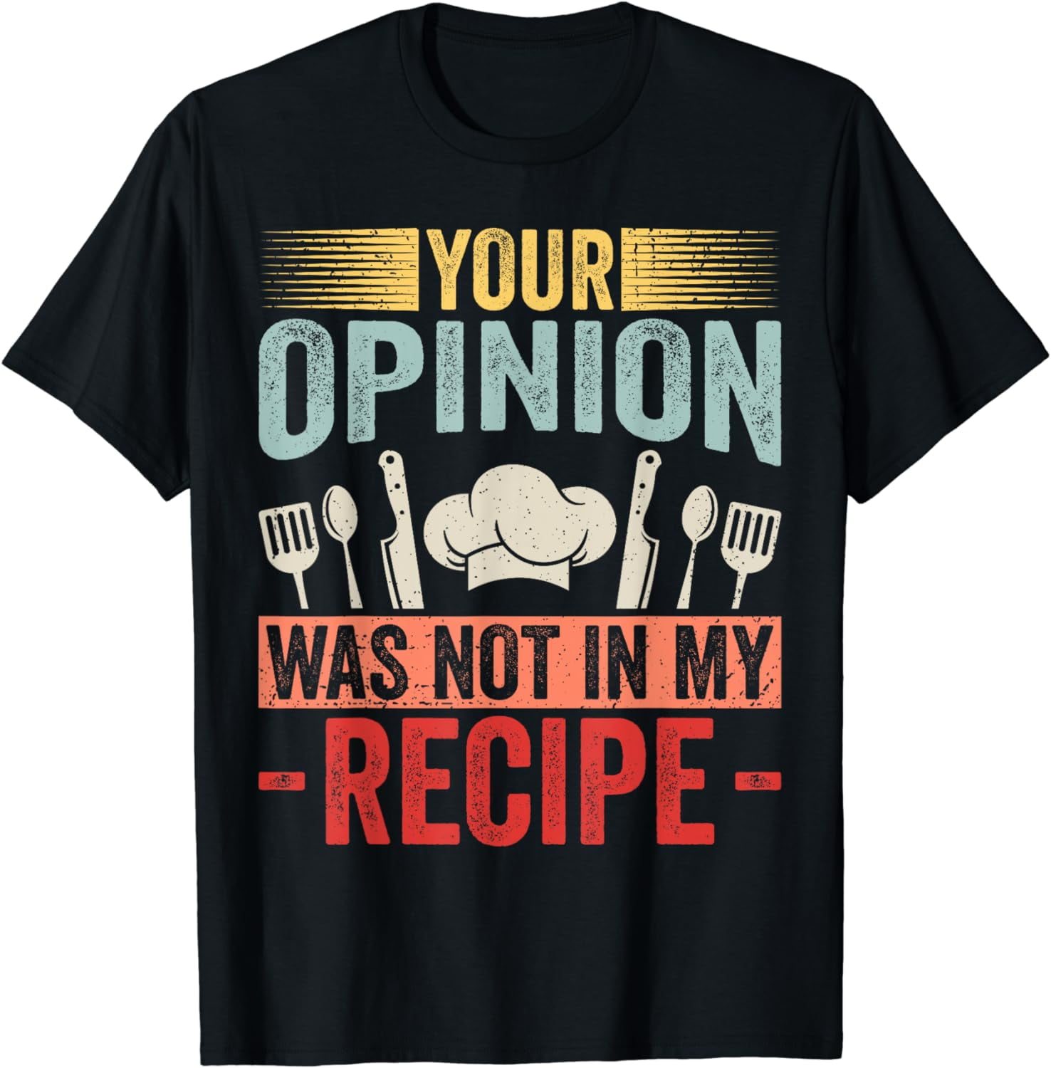 Funny Chef Design For Men Women Cooking Lover Culinary Cook T-Shirt ...