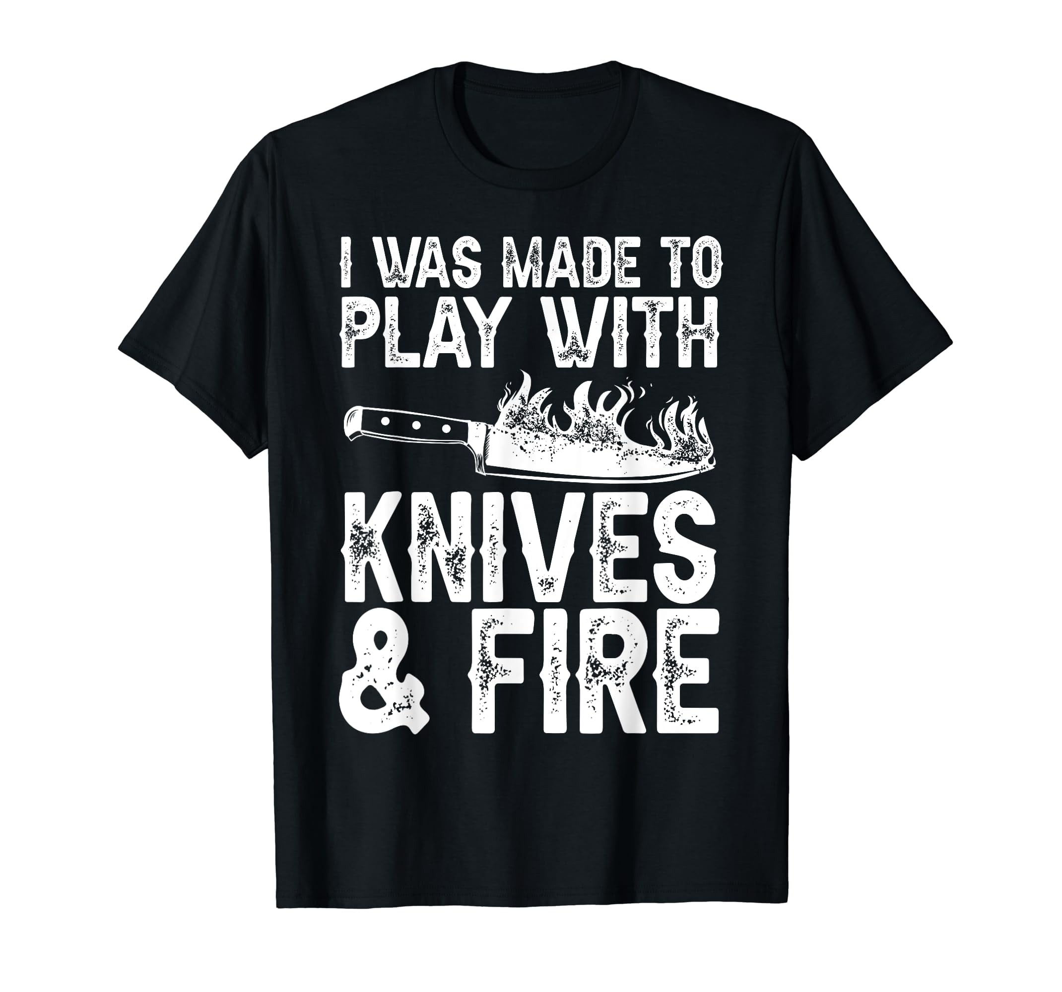 Funny Chef Design For Men Women Knives Play Cooking Lovers T-Shirt ...
