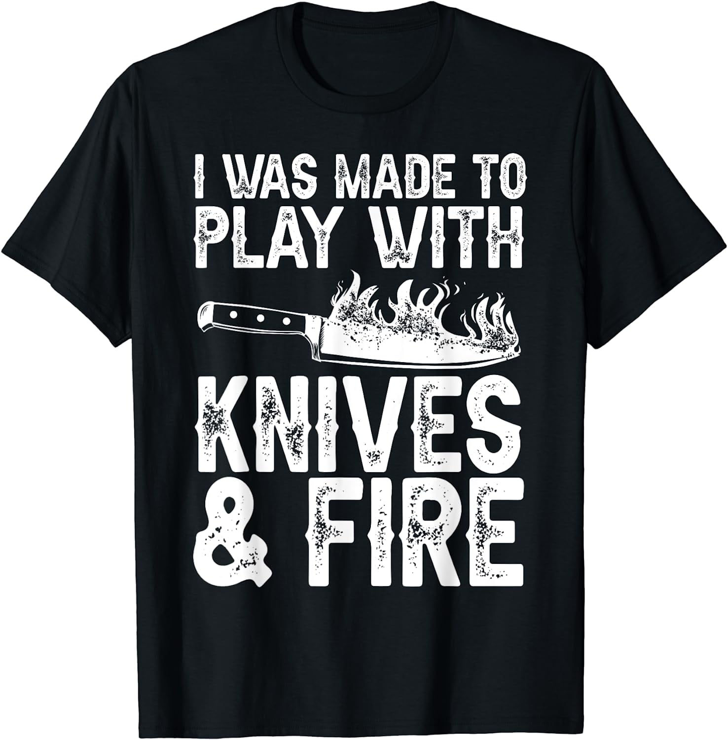 Funny Chef Design For Men Women Knives Play Cooking Lovers T-Shirt ...