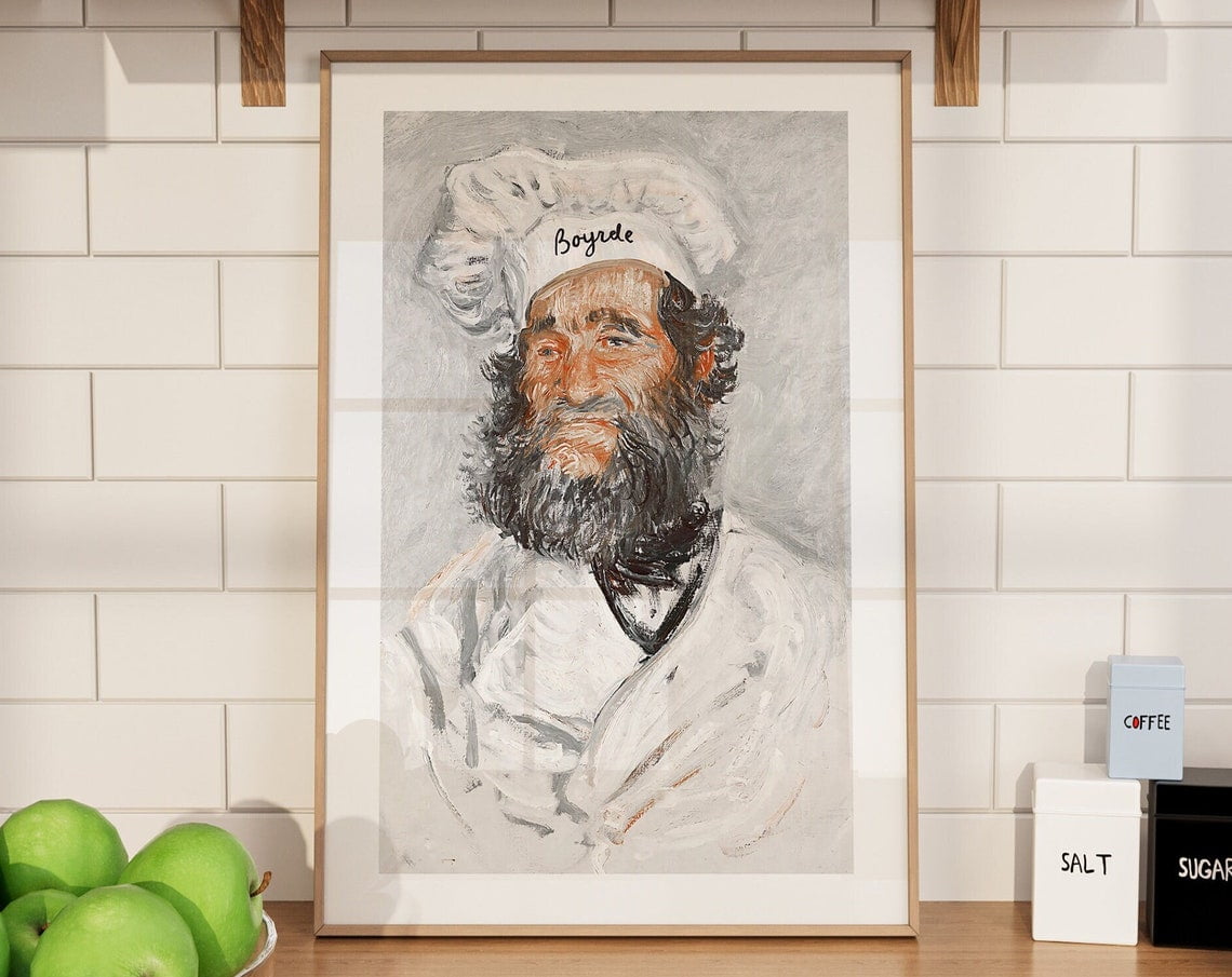Funny Chef Kitchen Print Kitchen Art Wall Decor Kitchen Wall Art ...