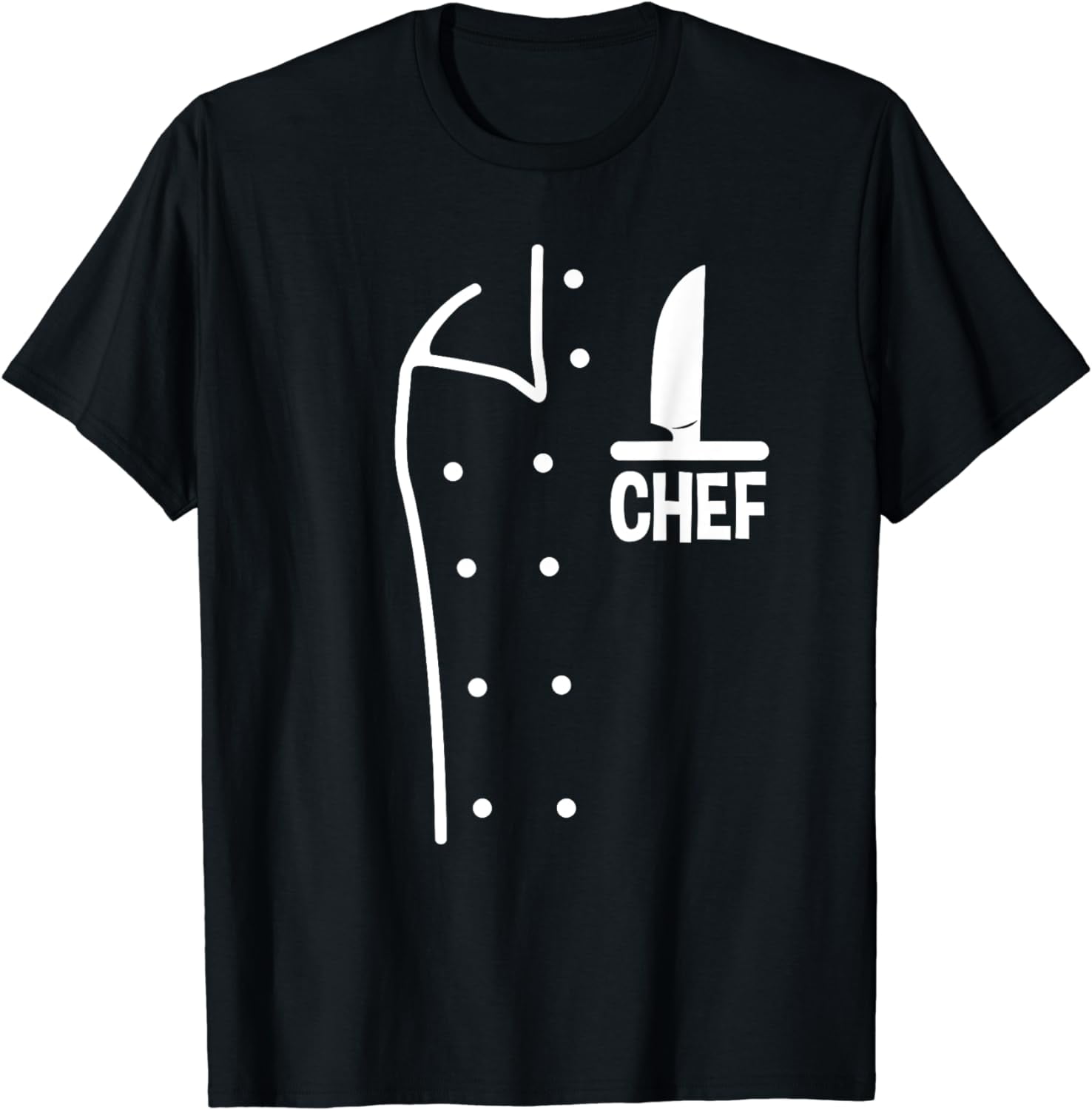 Funny Chef Uniform Faux Chef Costume T-Shirt - Walmart.com