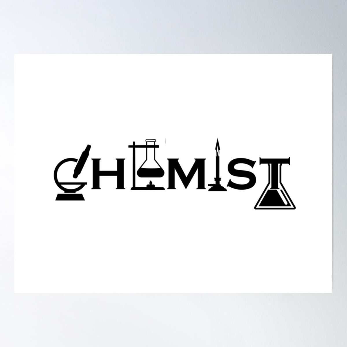 Funny Chemistry Art Lover Chemist Design Life Poster Wall Art, Modern ...