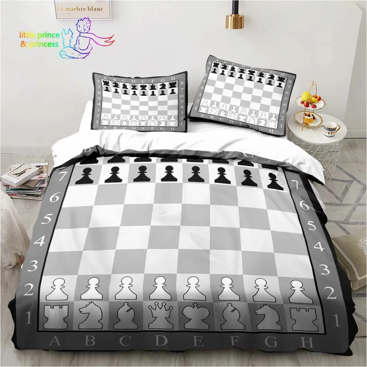 Funny Chess Board Bedding Set Single Twin Full King Size Bed Set Adult Kid Bedr - Walmart.com