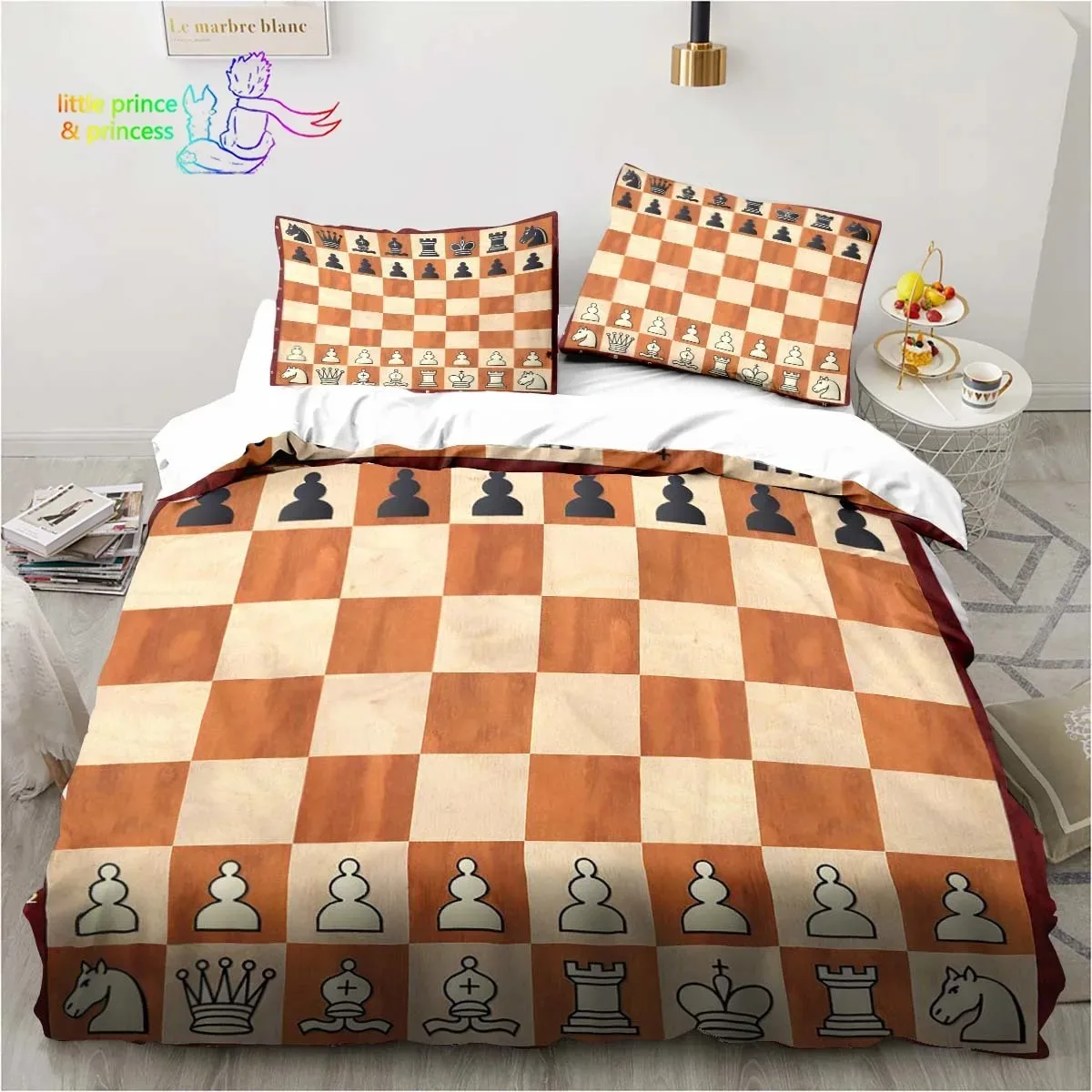 Funny Chess Board Bedding Set Single Twin Full King Size Bed Set Adult Kid Bedr - Walmart.com