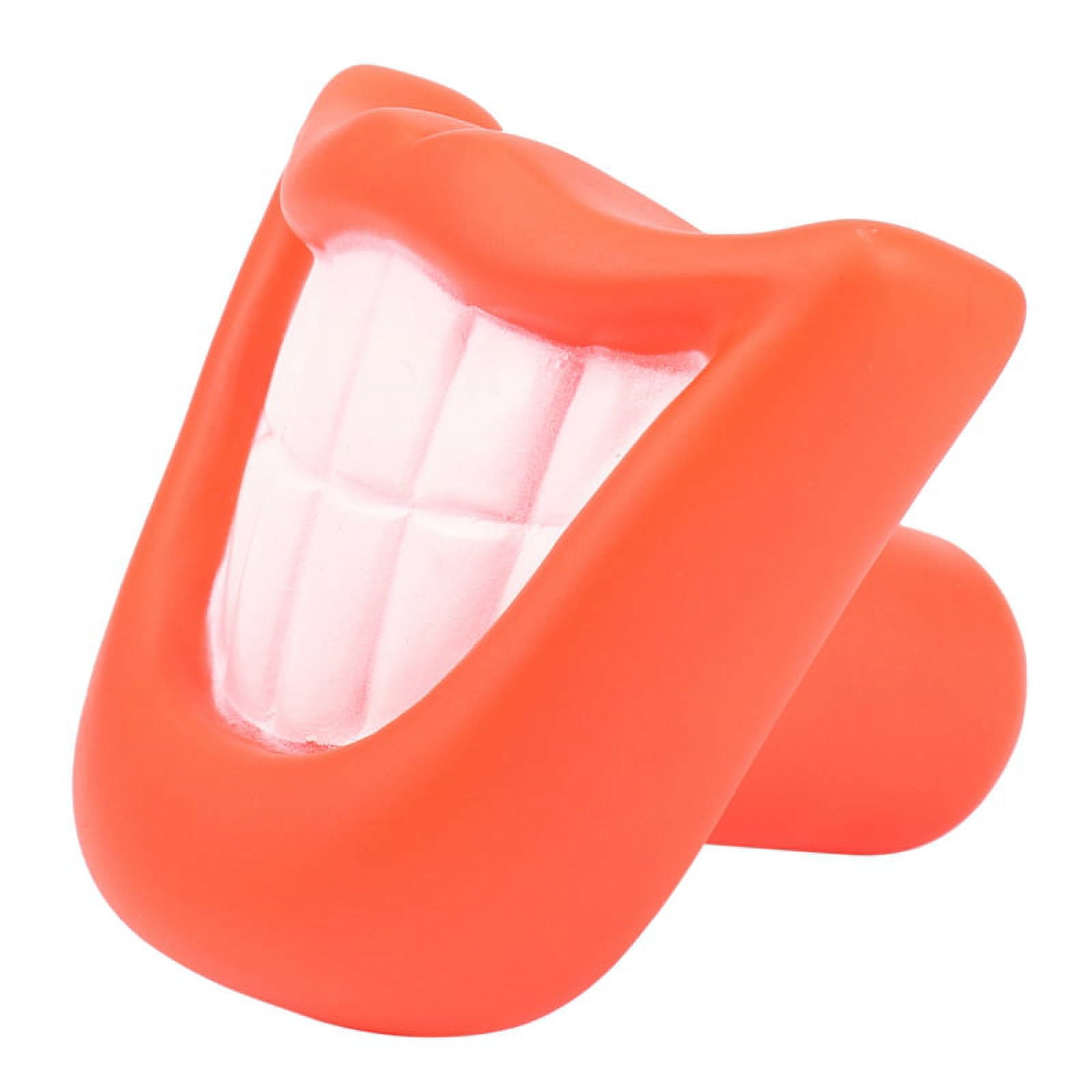 Funny Chew Sound Squeaky Giggle Big Smile Lips & Teeth Play Toy Red ...