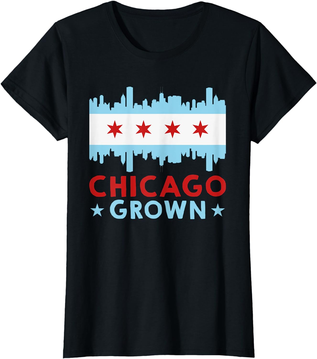 Funny Chicago Illinois Grown T-Shirt - Walmart.com