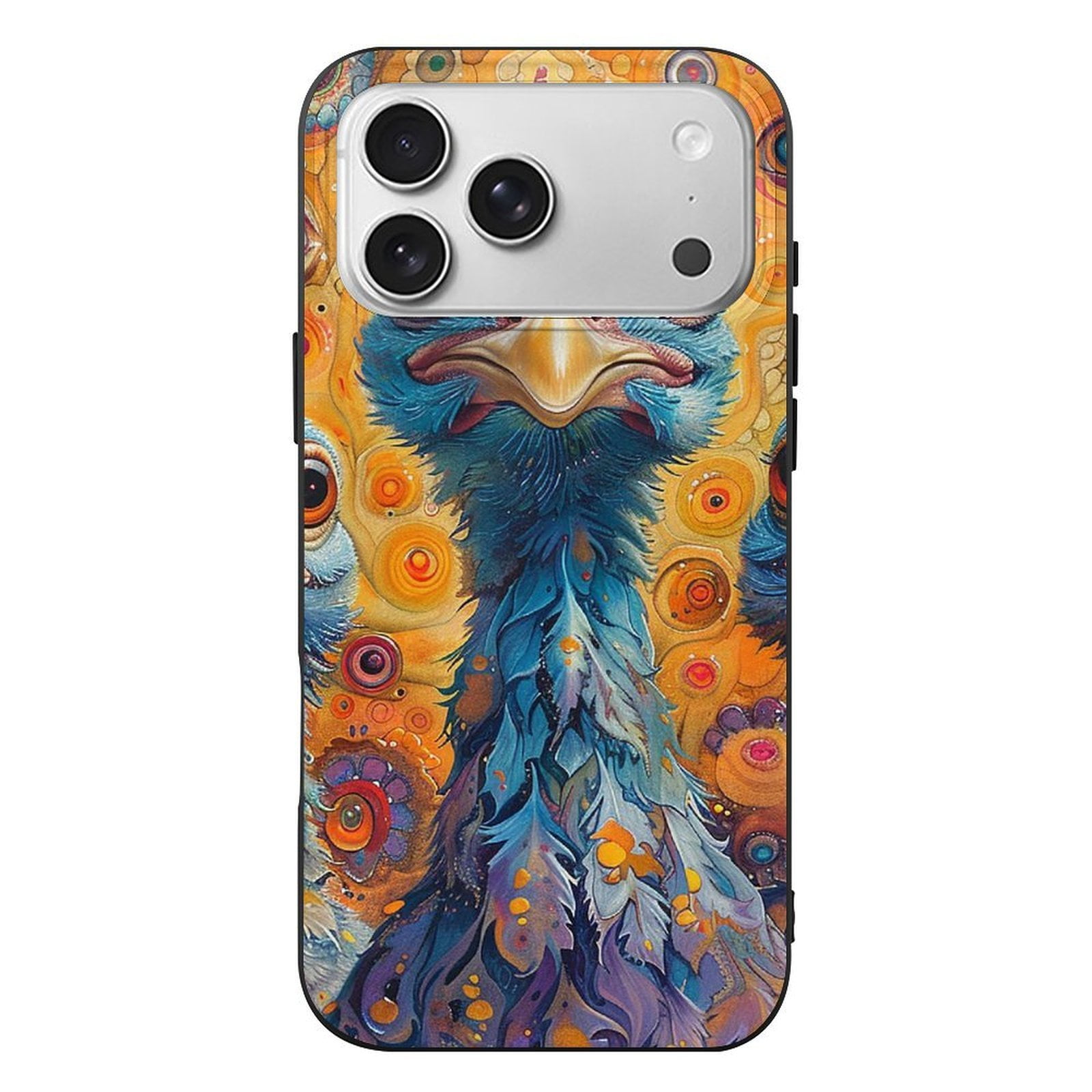 Funny Chicken Family Psychedelic Phone Case Compatible with iPhone 17 ...