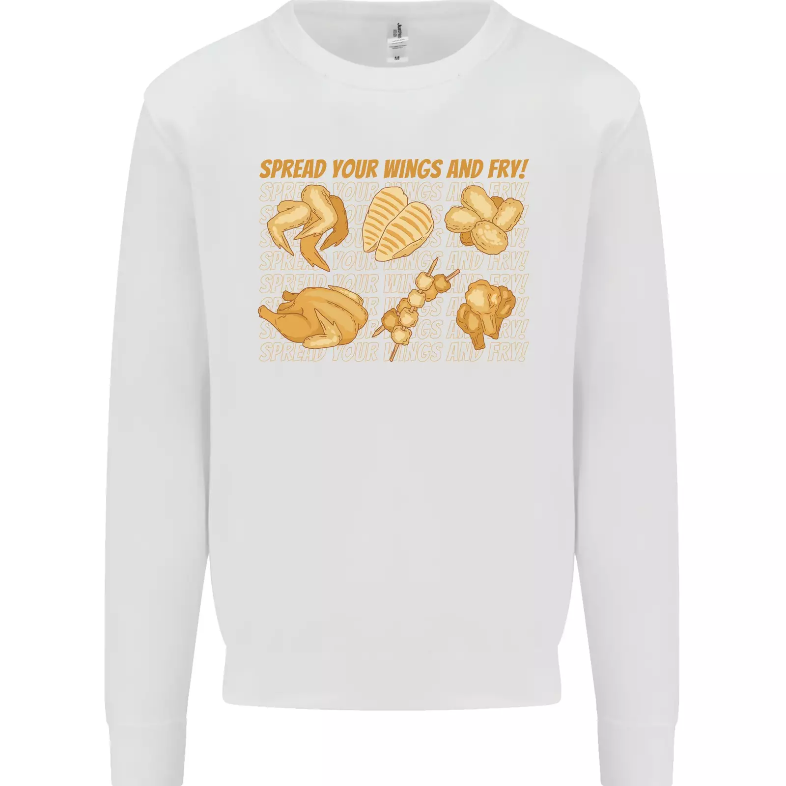 Funny Chicken Humour Chef BBQ Food Cook Mens Sweatshirt Jumper ...